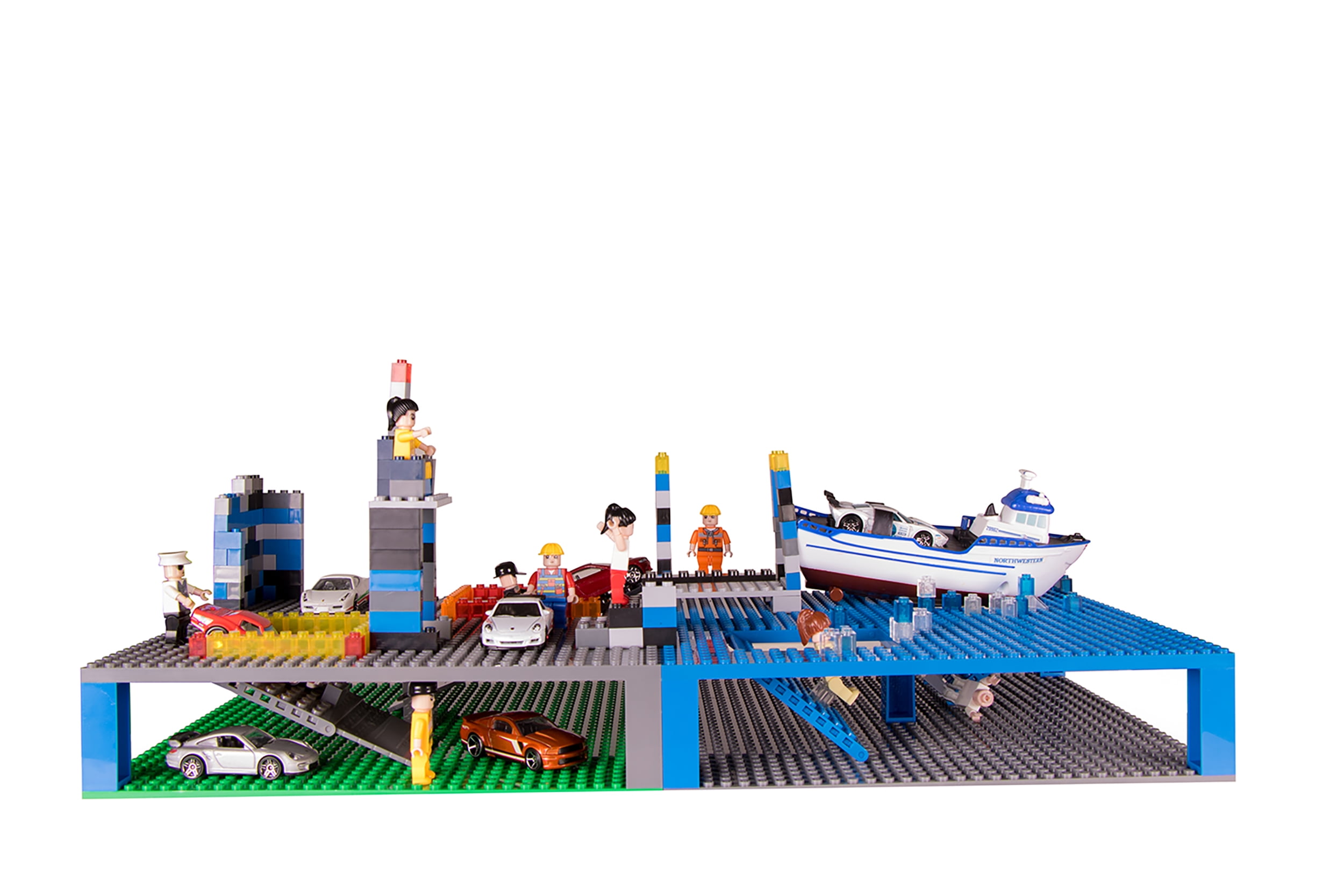 Strictly Briks Classic Trap & Gap Stackable Baseplates, 100% Compatible ...