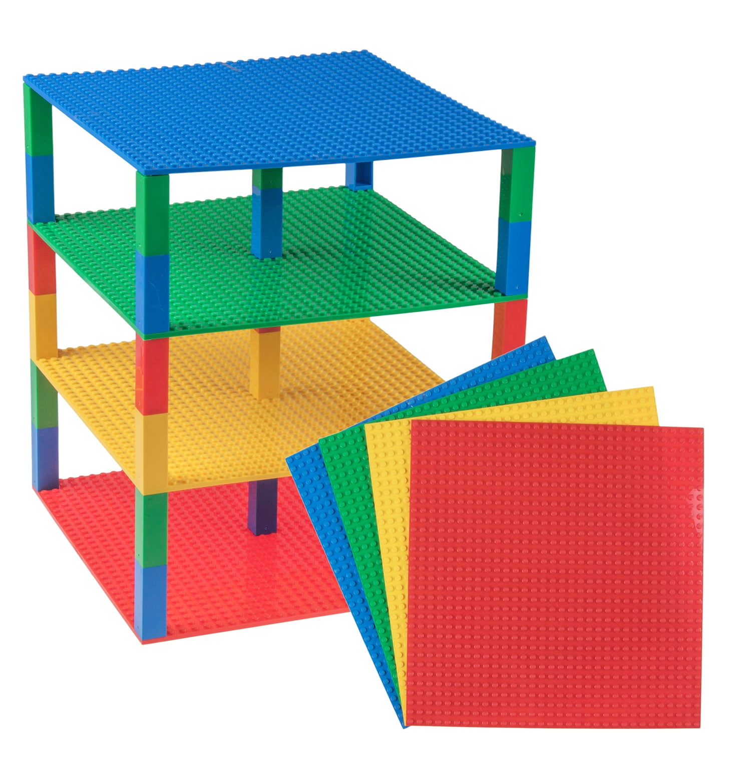 Strictly Briks Toy Building Block - Classic Stackable Baseplates 10x10 ...