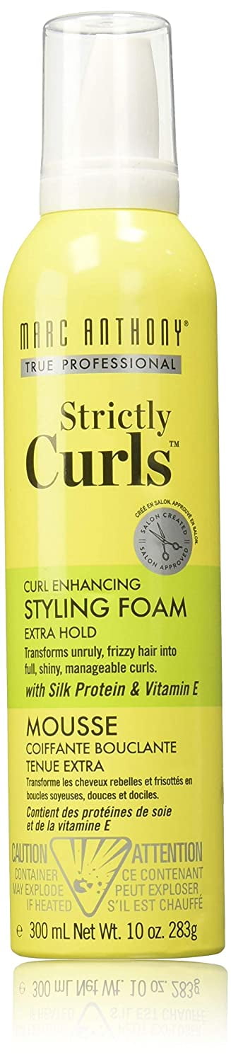 Strictly Curls Extra Hold Curl Enhancing Styling Foam 10 Ounce