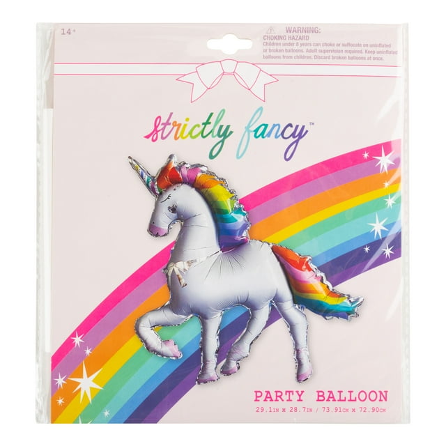 Strictly Fancy 3ft Foil Unicorn Balloon - Walmart.com