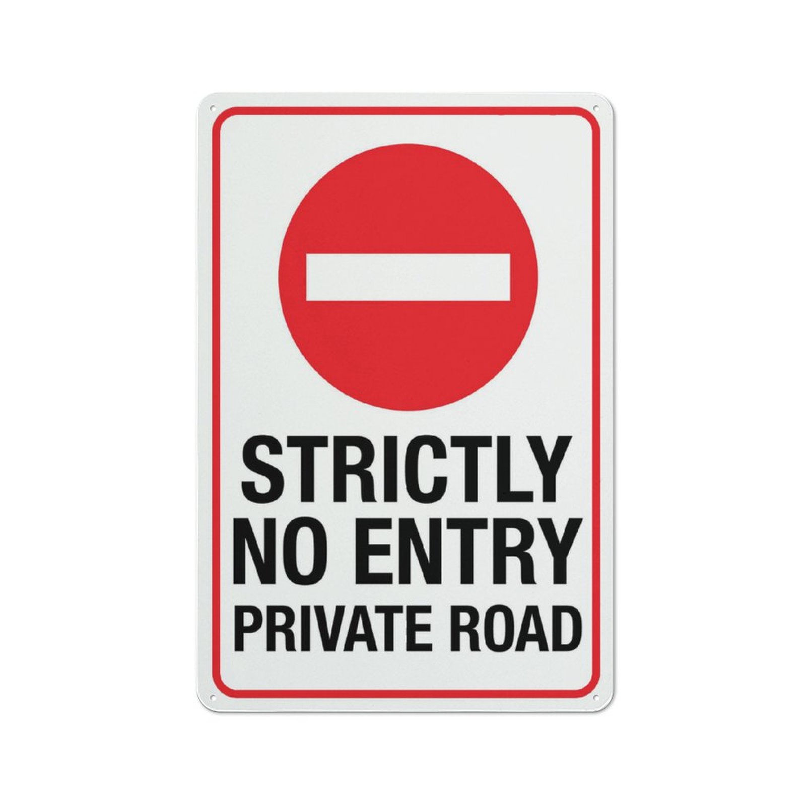 Strictly No Entry Private Road Sign Warning Tin Sign Home Kitchen Farm ...