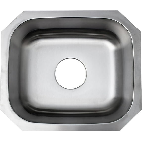 Strictly Sinks 15.8 Inch Undermount Stainless Steel Kitchen Sink - 18 ...