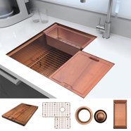 Gunmetal Black Stainless Steel 32 in. Deep 18G Single Bowl Drop ...