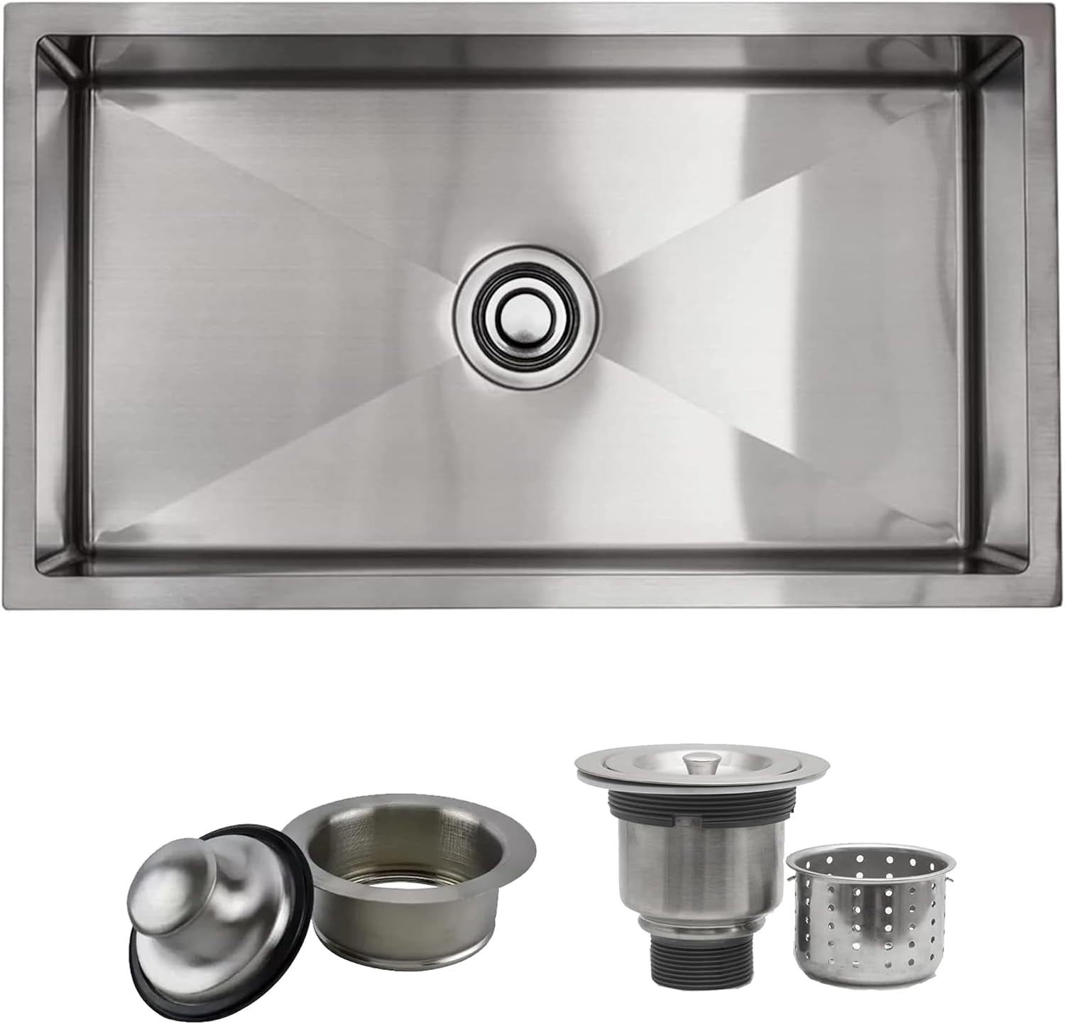 Strictly Sinks 31.5 In Stainless Steel Undermount Kitchen Sink – 16 ...