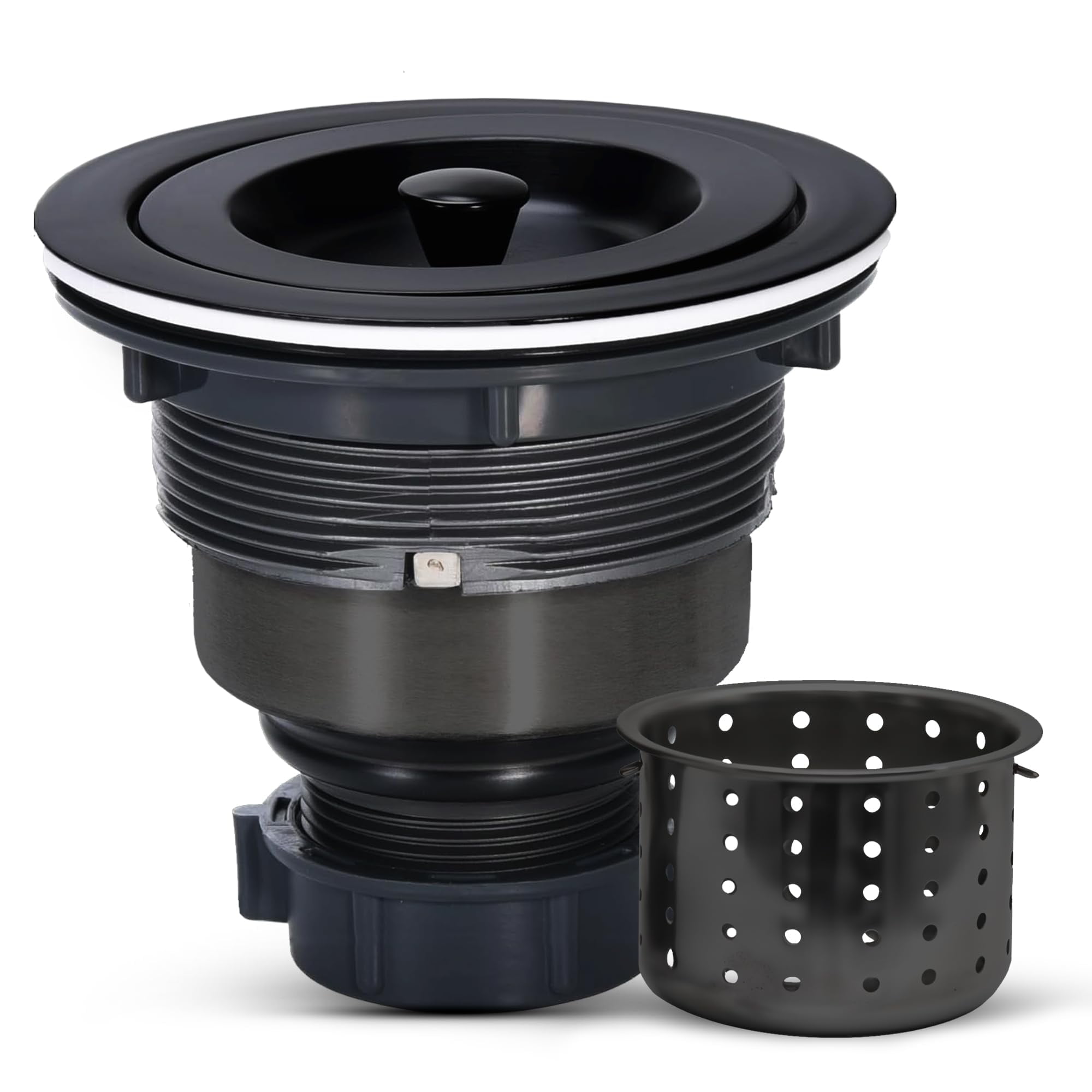 Strictly Sinks Sink Drain Strainer with Removable Basket - 3-1/2 Inch ...
