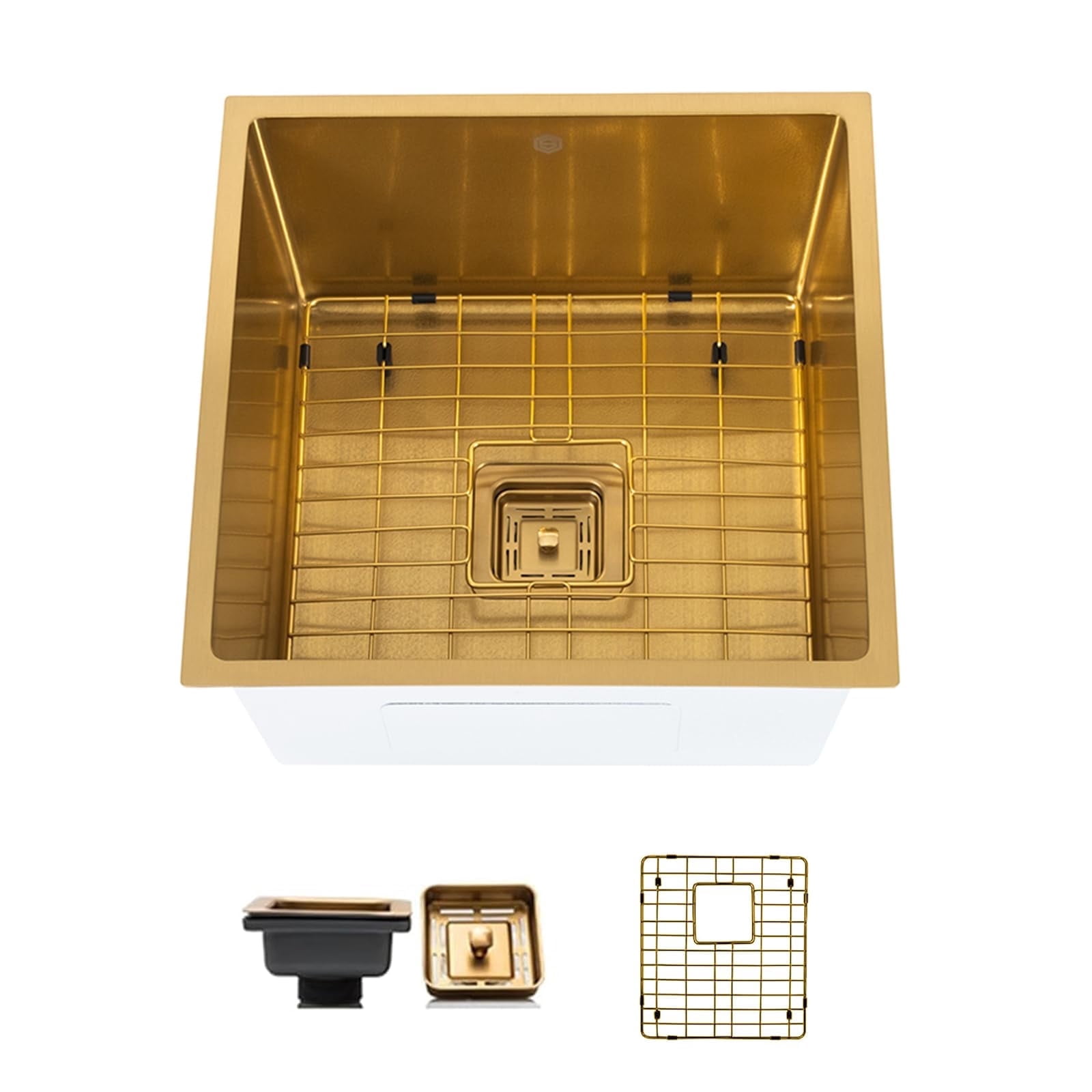 Strictly Sinks Undermount Bar Prep Sink – 18 Inch 16 Gauge Embossed ...