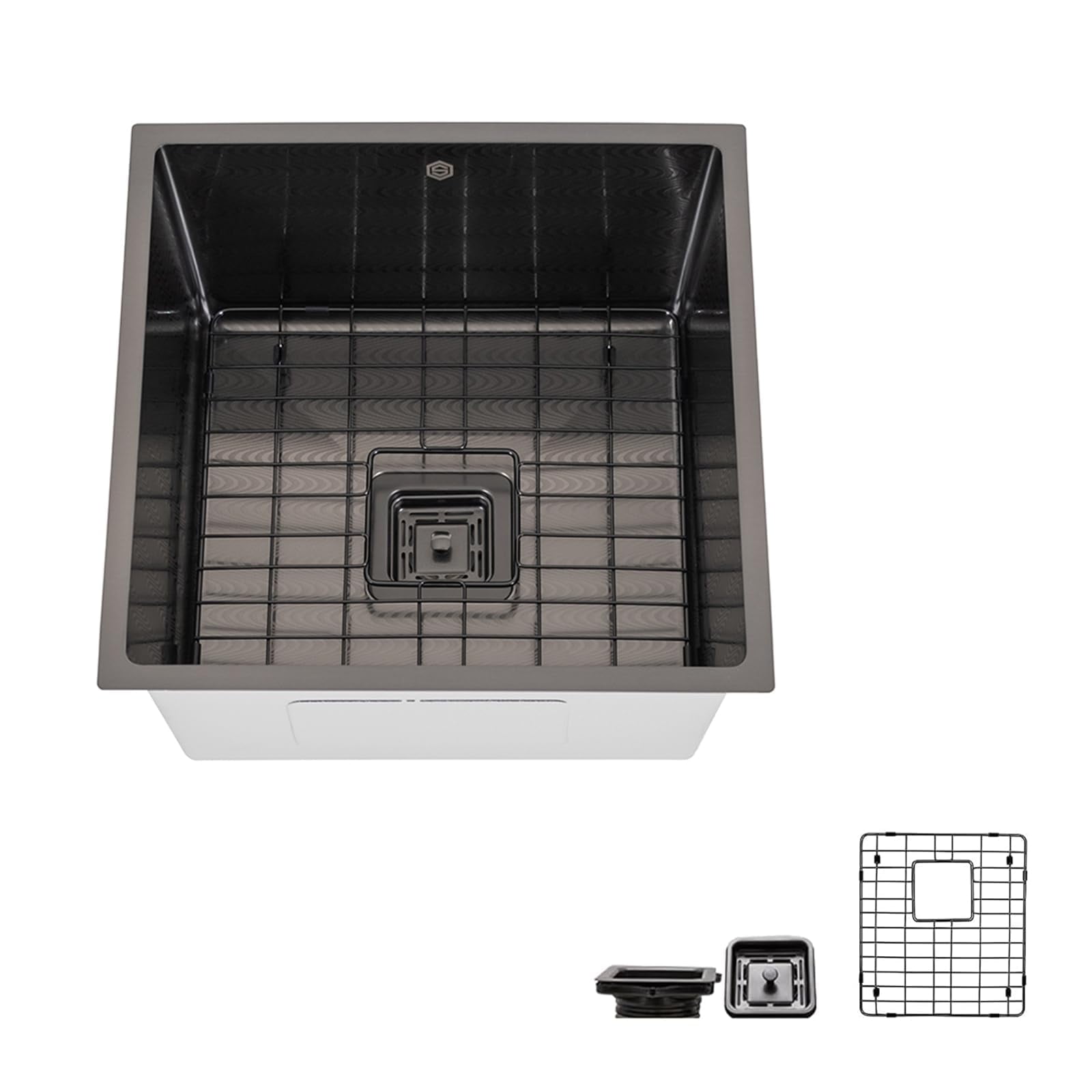 Strictly Sinks Undermount Bar Prep Sink – 18 Inch 16 Gauge Embossed ...