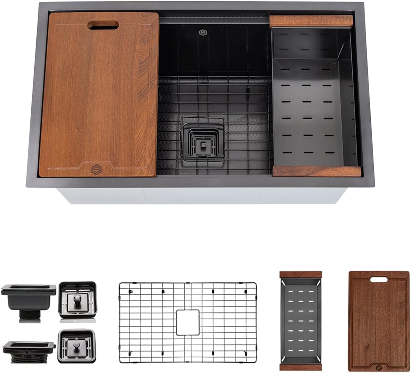 Strictly Sinks Undermount Workstation Kitchen Sink – 32 Inch 16ga Wave ...