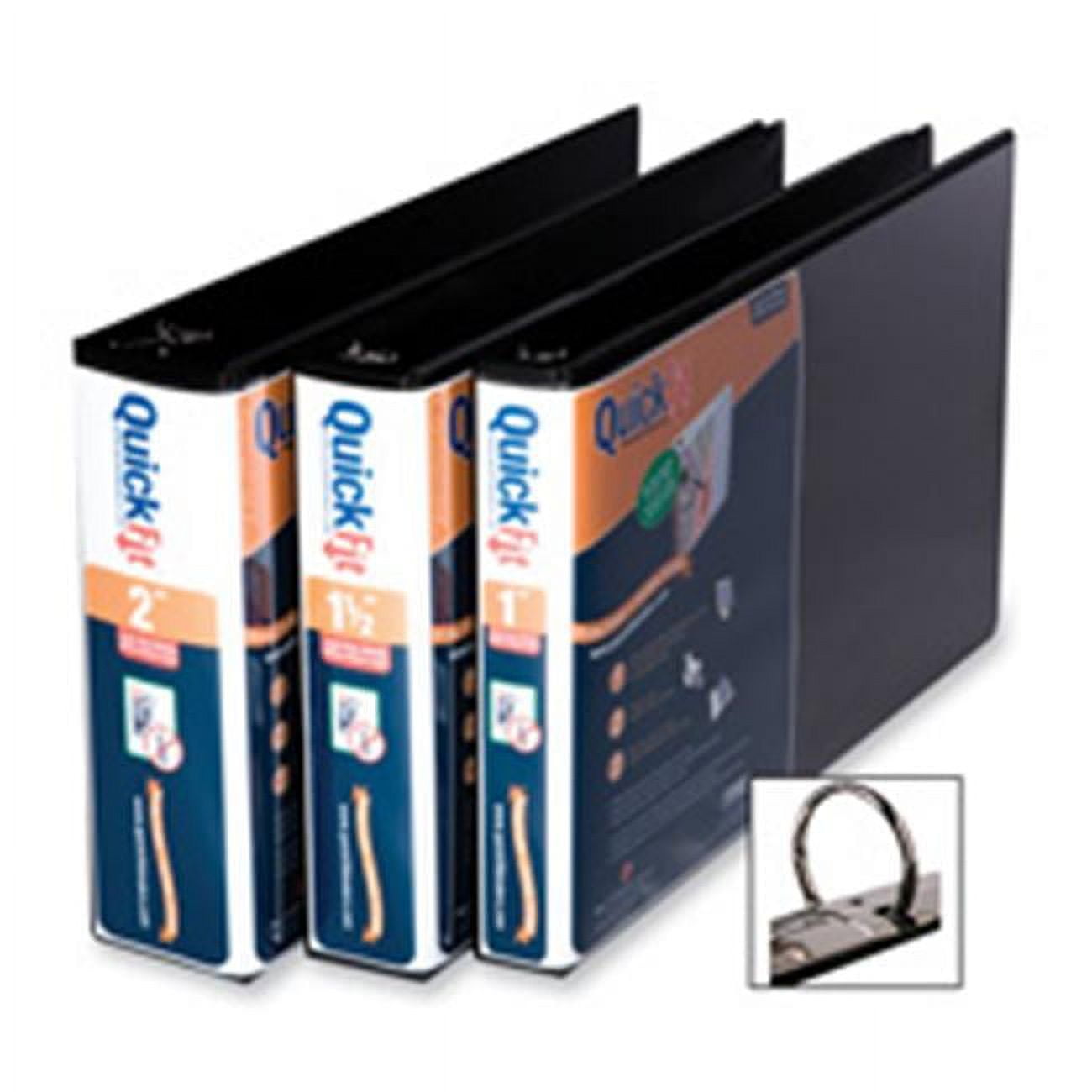 Stride- Inc. Legal-Size Binders- Round Ring- 1in. Cap- 8-.50in.x14in ...