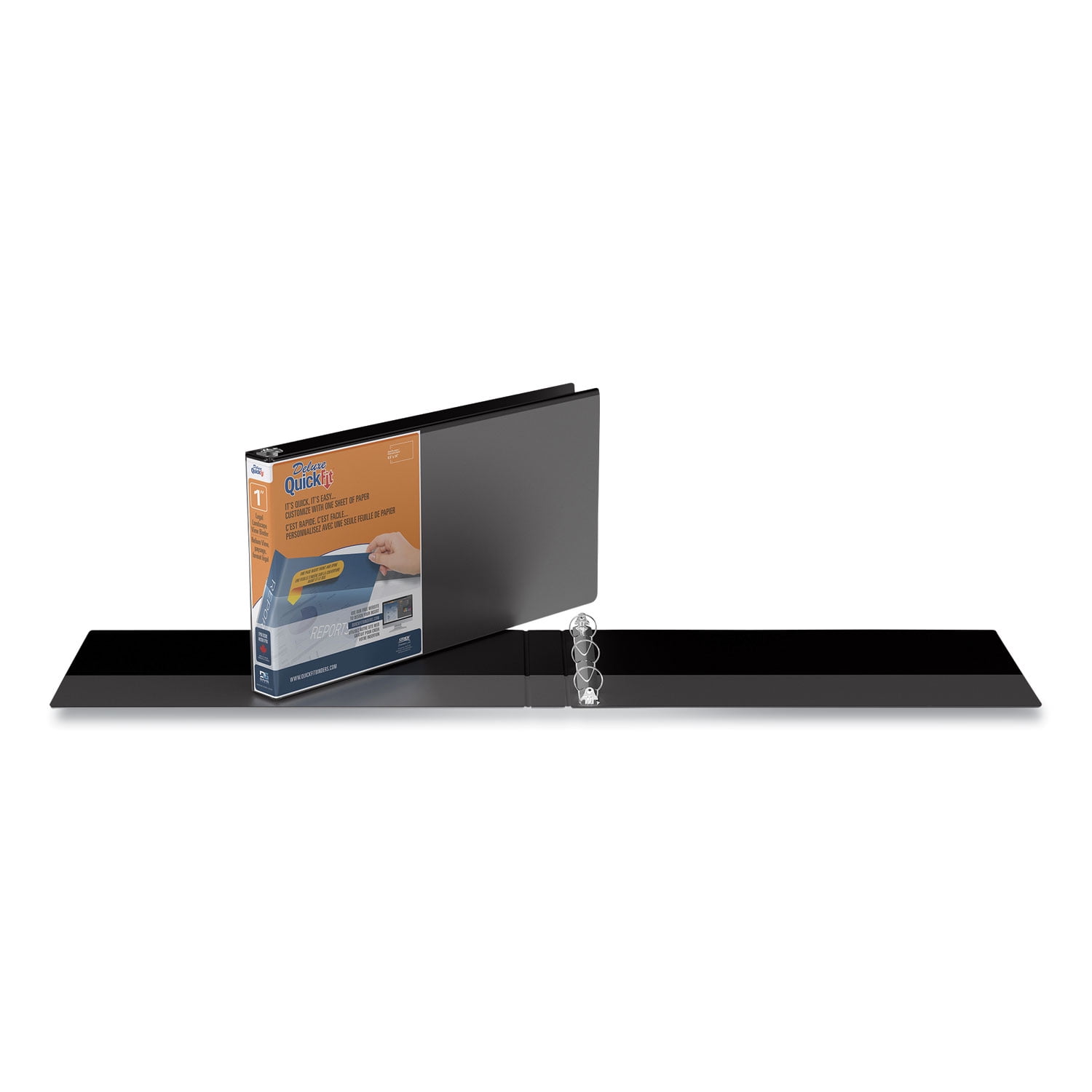 Stride QuickFit Landscape Spreadsheet 3 Round Ring Binder 14 x 8.5 ...