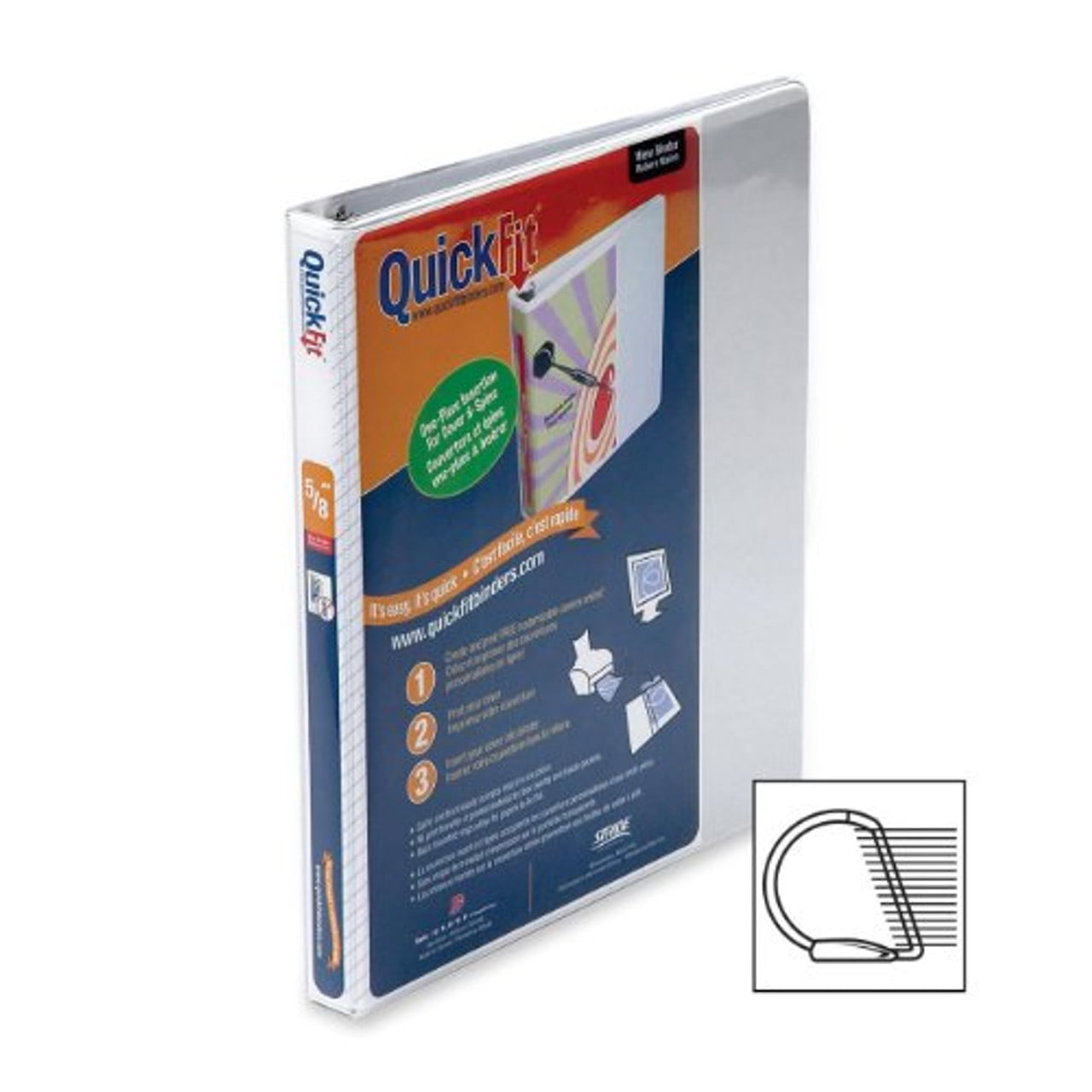 Stride Quickfit D-ring Binder - Letter - 8.50" X 11" - D-ring Fastener ...