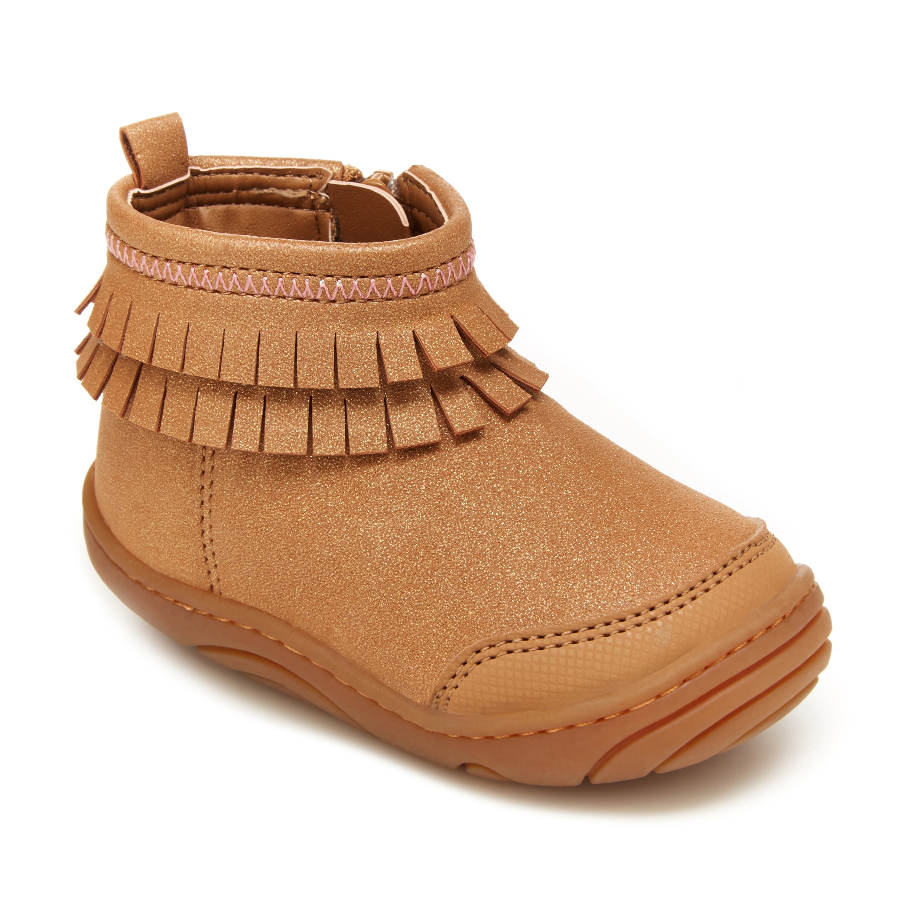 Stride Rite 360 Bianca Cozy Knit First Walker Ankle Booties (Infant ...