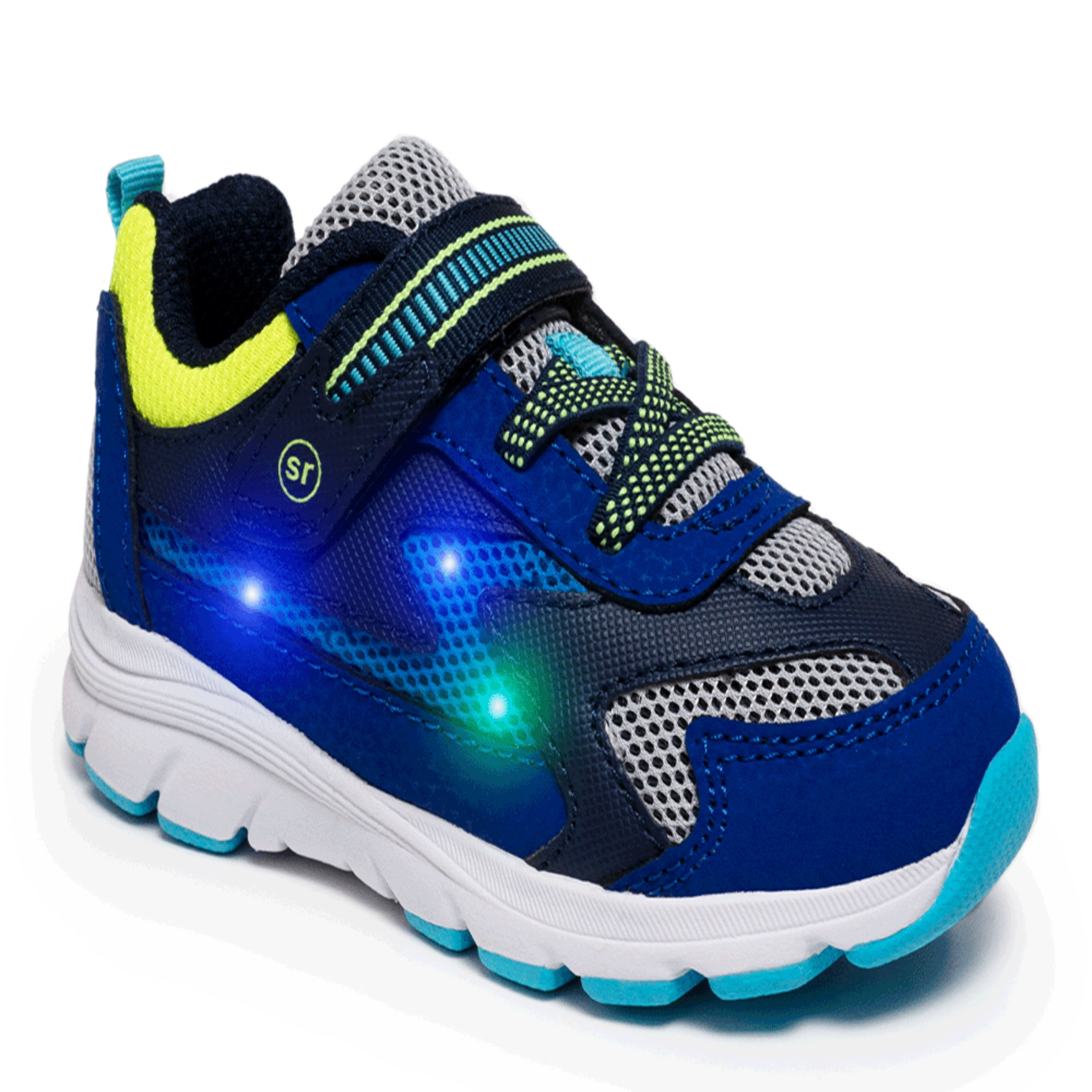 Stride Rite Kids Unisex Light-Up Zips Cosmic Sneaker - Walmart.com