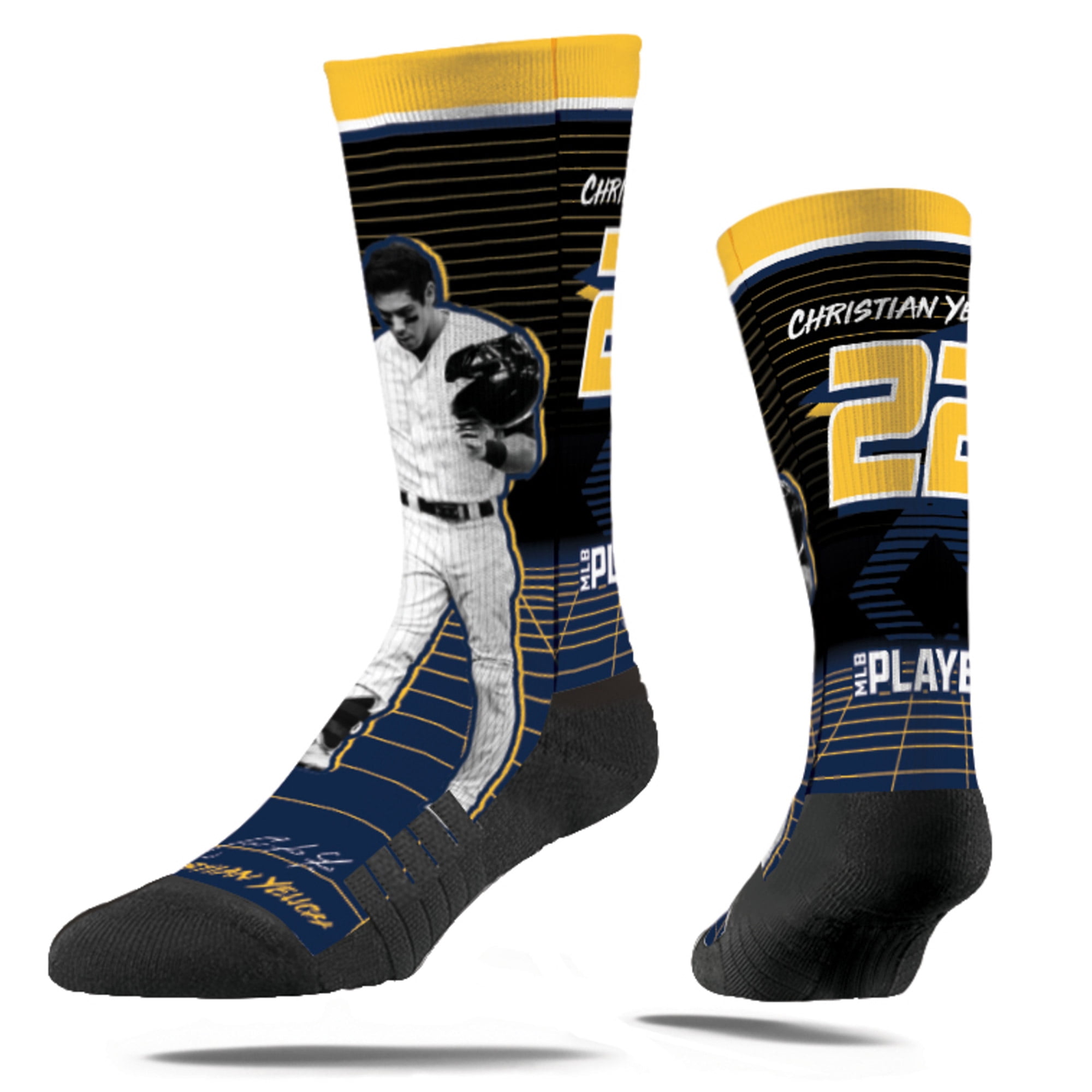 Strideline Christian Yelich Milwaukee Brewers Synthwave Premium Full ...