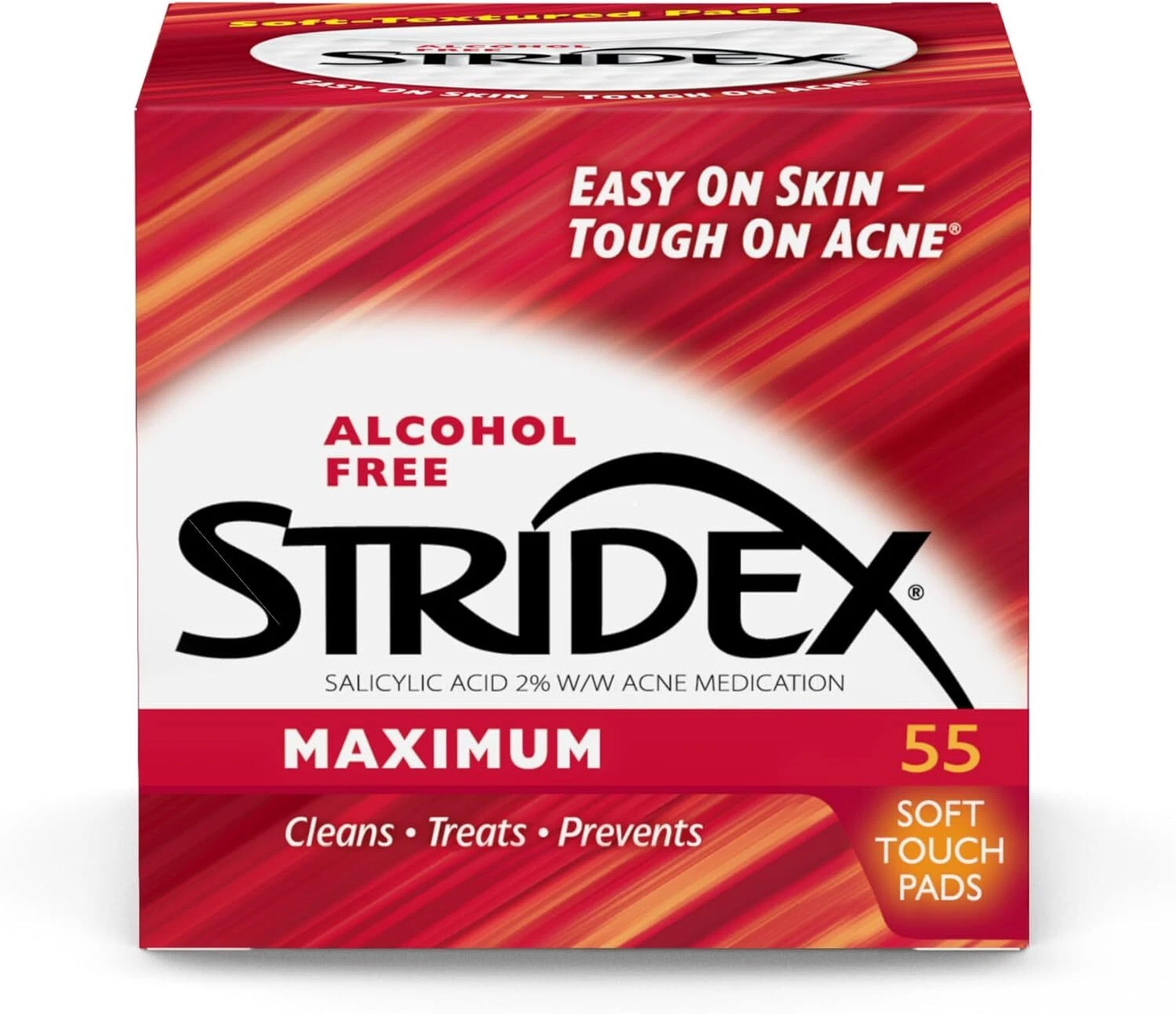 Stridex Medicated Acne Pads, Maximum, 55 Count – Facial Cleansing Wipes - Walmart.com