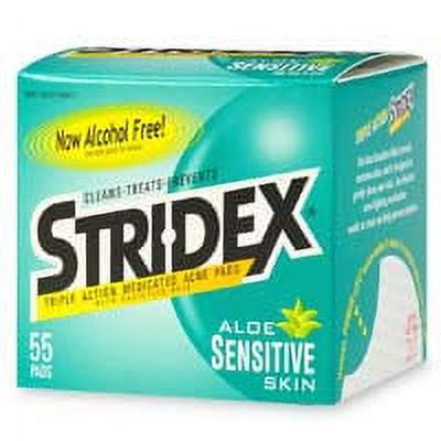 Stridex Triple Action Medicated Acne Pads, Sensitive Skin 55 Ea ...