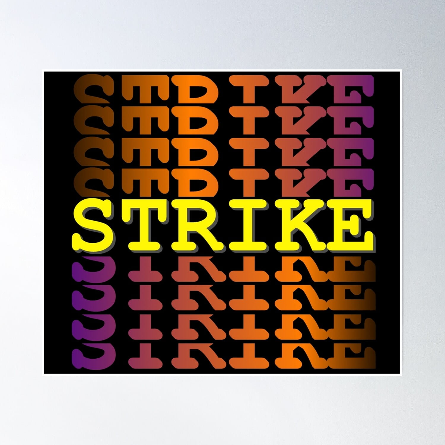 Strike General Strikes Labor Rent Mortgage Poster Wall Art, Modern Wall ...