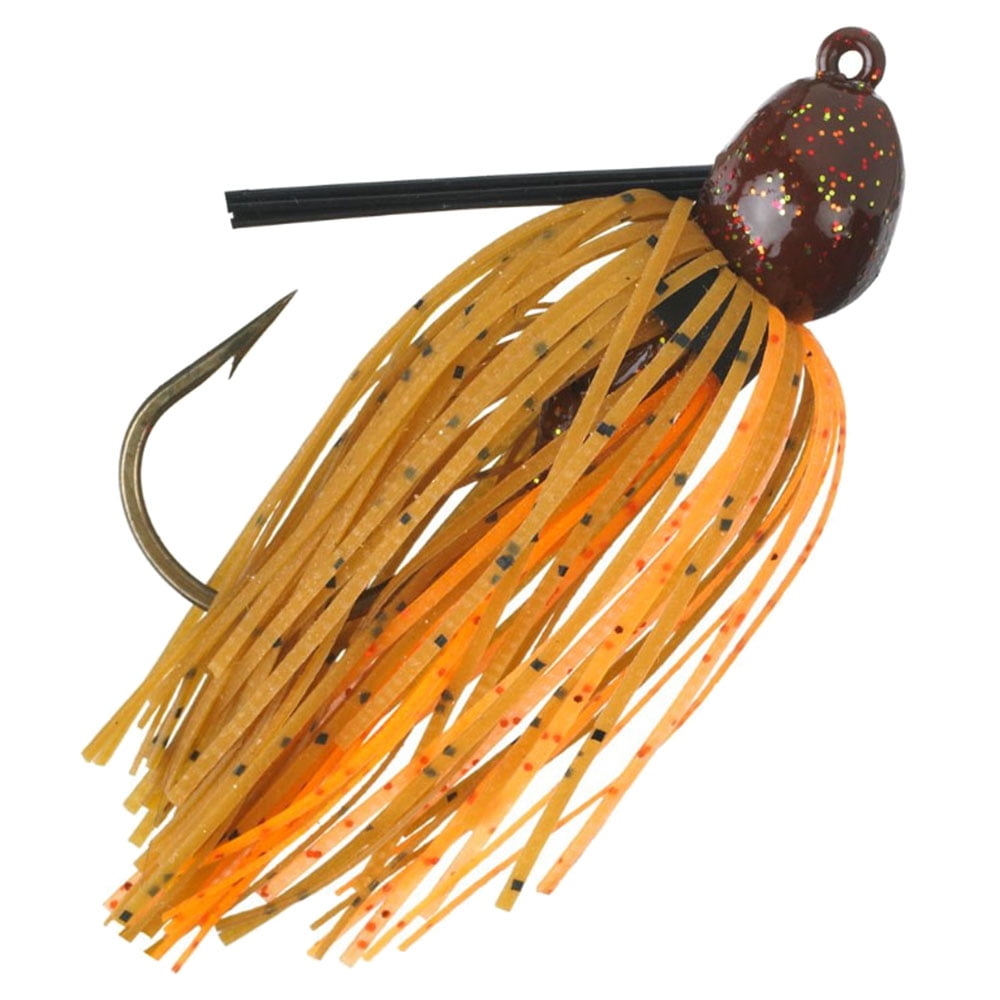Strike King Bitsy Bug Mini Jig 1/8oz Pumpkin Crawfish Silicone ...