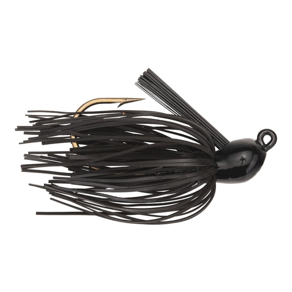 Strike King Bitsy Flip Jig 3/8oz Black Weedless Hook for Heavy Cover ...