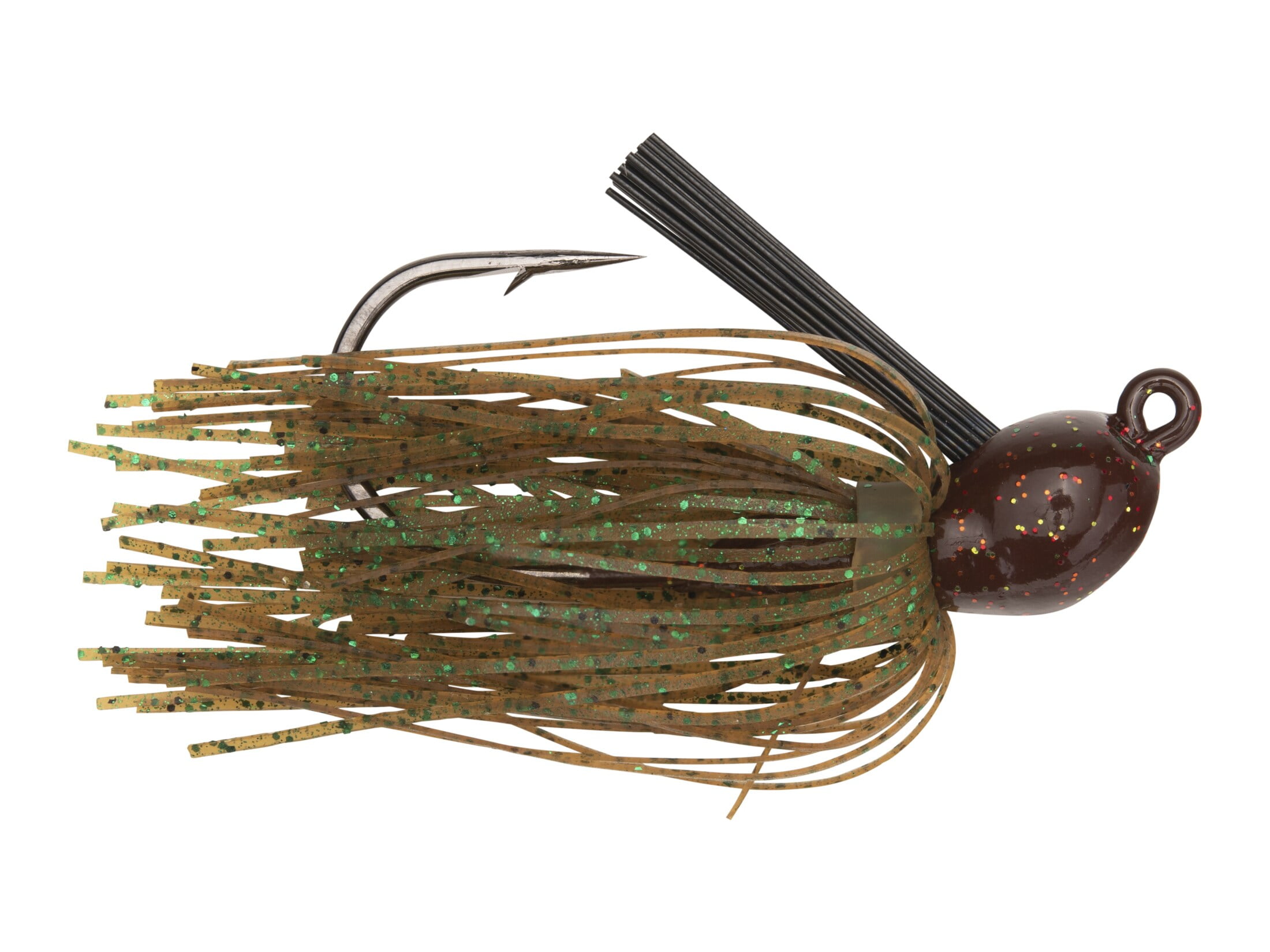 Strike King Bitsy Flip Jig 3/8oz Pumpkin Weedless Hook for Heavy Cover ...