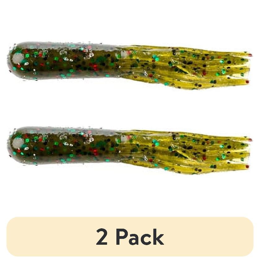 (2 pack) Strike King Bitsy Tube 2.75 Green Pumpkin Red Flake Soft Bait Lure - Walmart.com