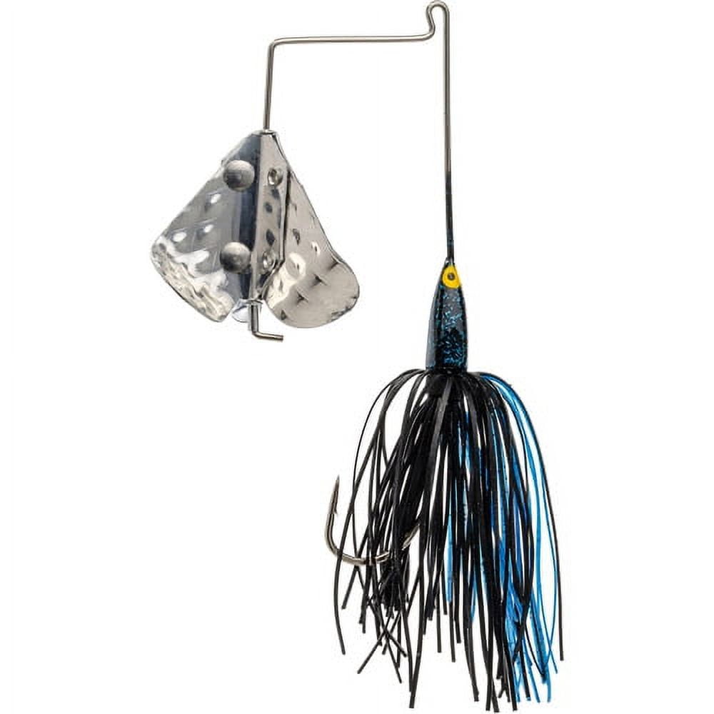 Strike King Buzz King 3/16oz Buzzbait Lure Black Blue with Diamond Dust ...
