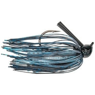 Strike King Pro Model Jig 1/2oz Black Blue Bass Jig with Rattling ...