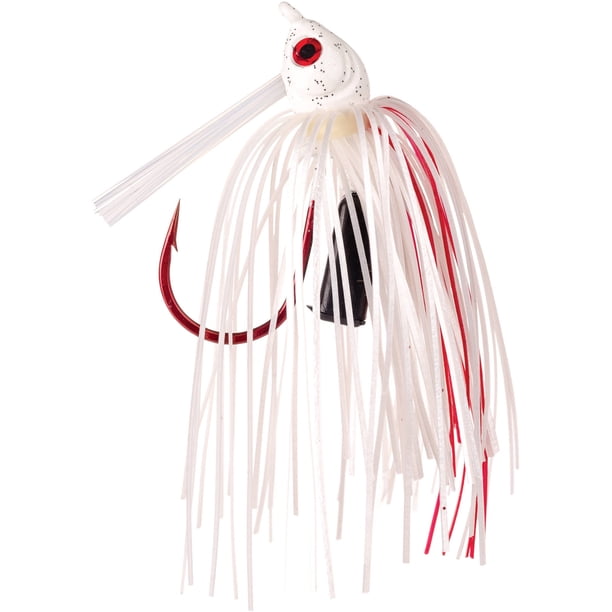 Strike King Premier Pro-Model Jig 3/8oz Spinnerbait White Silver Flake ...