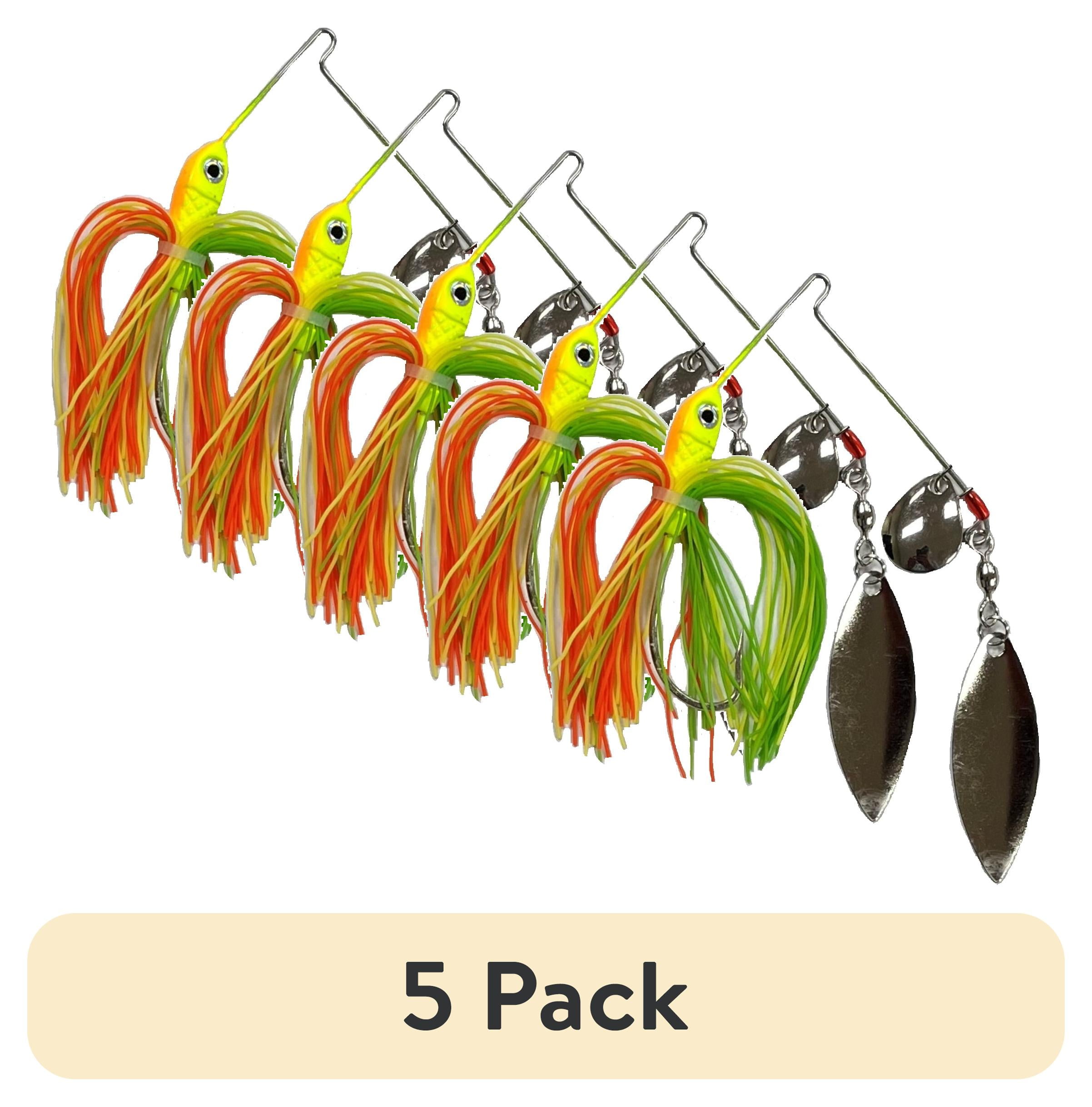 (5 pack) Strike King Promo Spinnerbait Fire Tiger, Fishing Lure ...