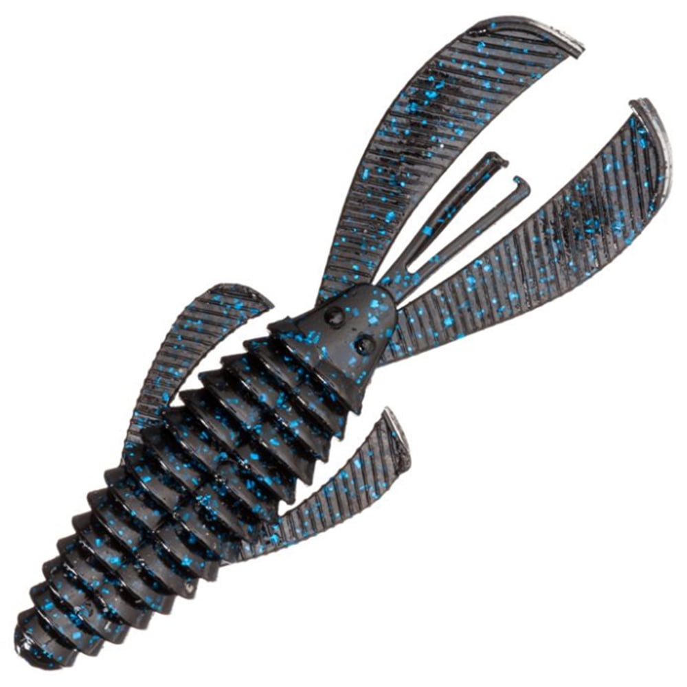Strike King Rage Bug 4" Black/Blue Flake Soft Bait Lure - Walmart.com