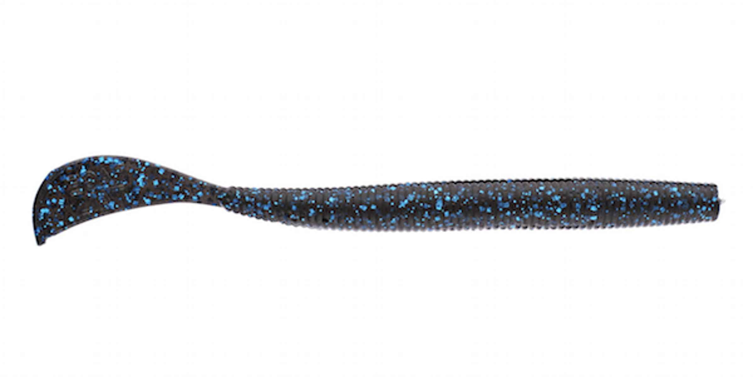 Strike King Rage Cut-R Worm - 7 Black Blue Flake Bait - Walmart.com
