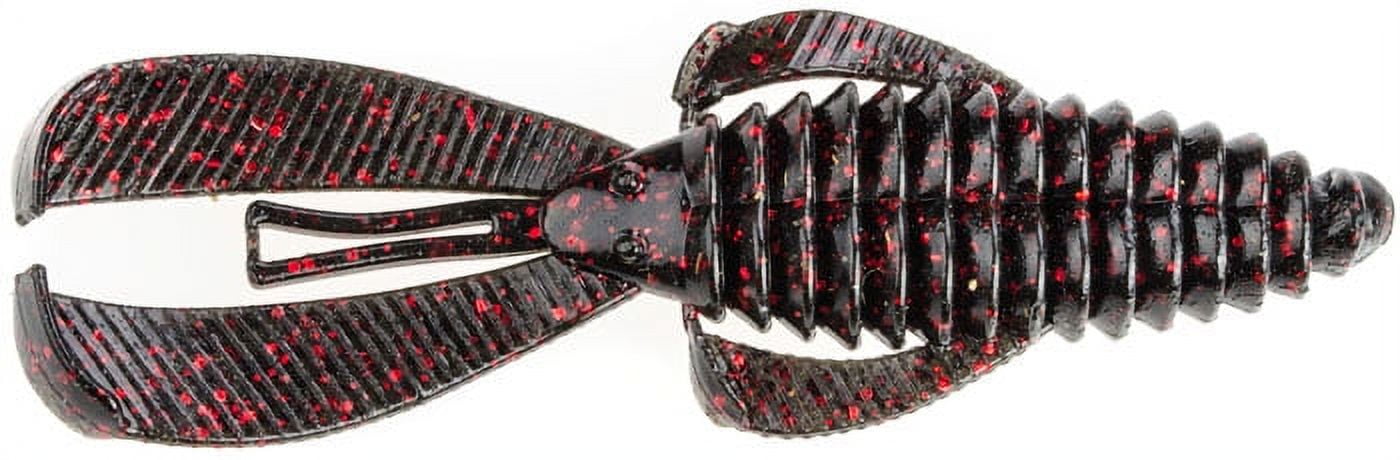 Strike King Rage Tail DB Bug Black Neon Soft Plastic Bait - Walmart.com