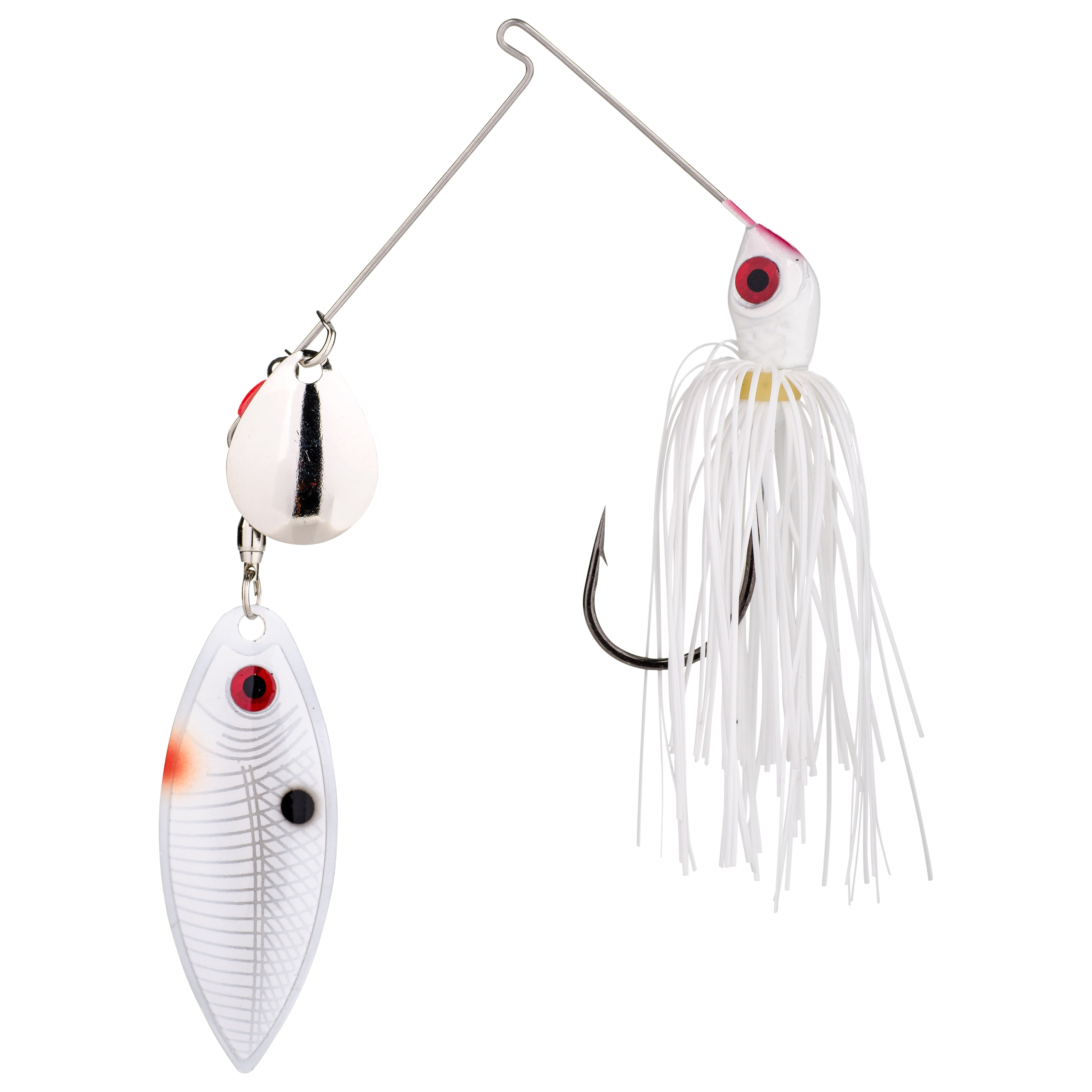 Strike King Red Eye 3/8 oz Spinnerbait Lure White - Walmart.com