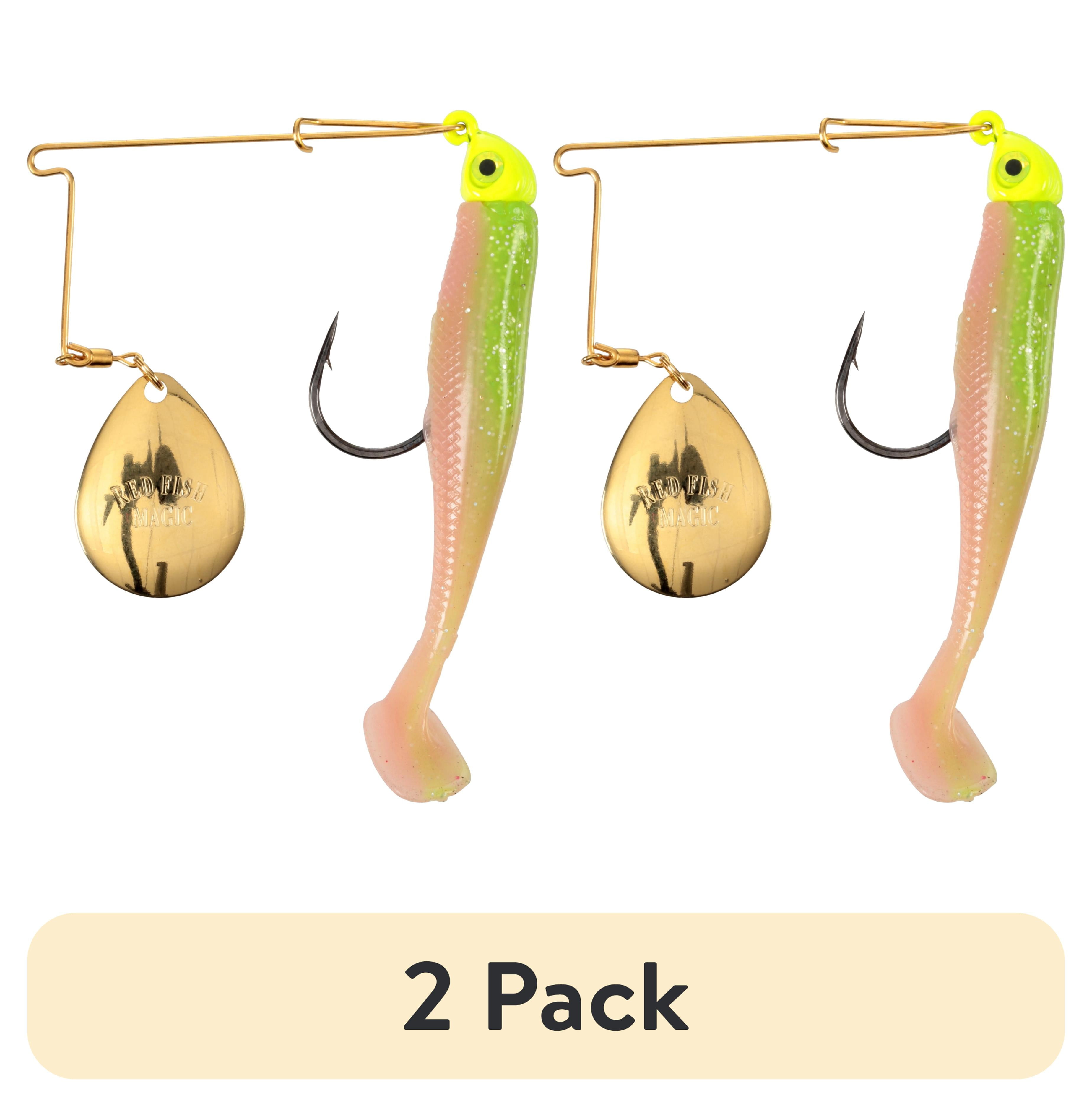 (2 pack) Strike King Redfish Magic 1/4 oz Spinnerbait Lure Chartreuse ...