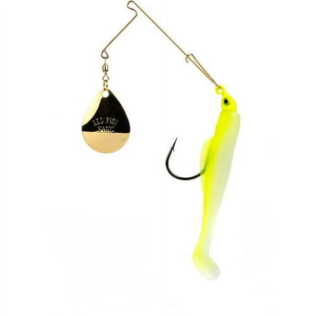 Strike King Redfish Magic 1/8 oz Spinnerbait Lure Chartreuse Glow ...