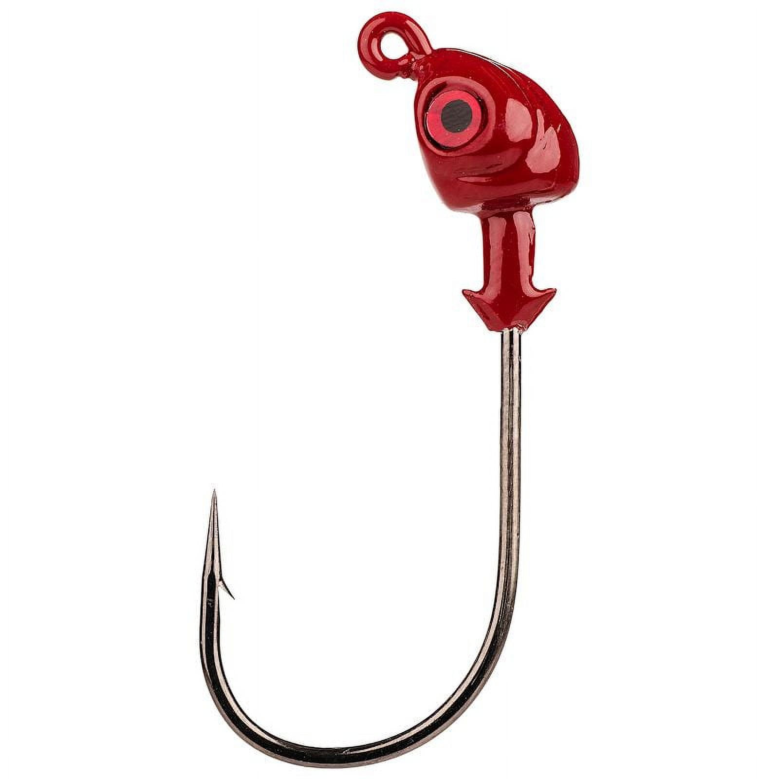 Strike King SW Flats JigHead Red - Premium Black Nickel Hook - Walmart.com