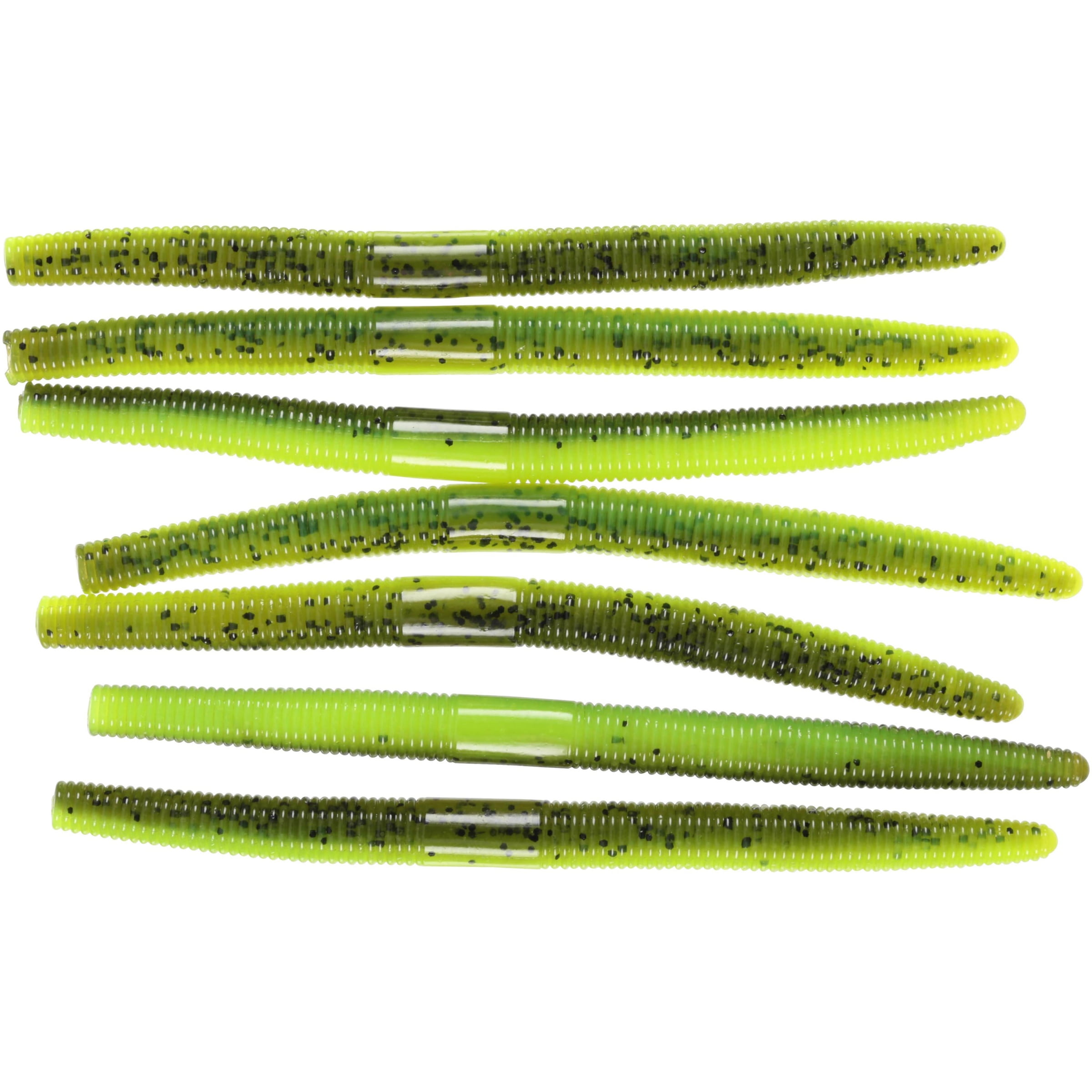 Strike King Shim-E-Stick Watermelon Chartreuse Laminate Soft Stick Bait ...