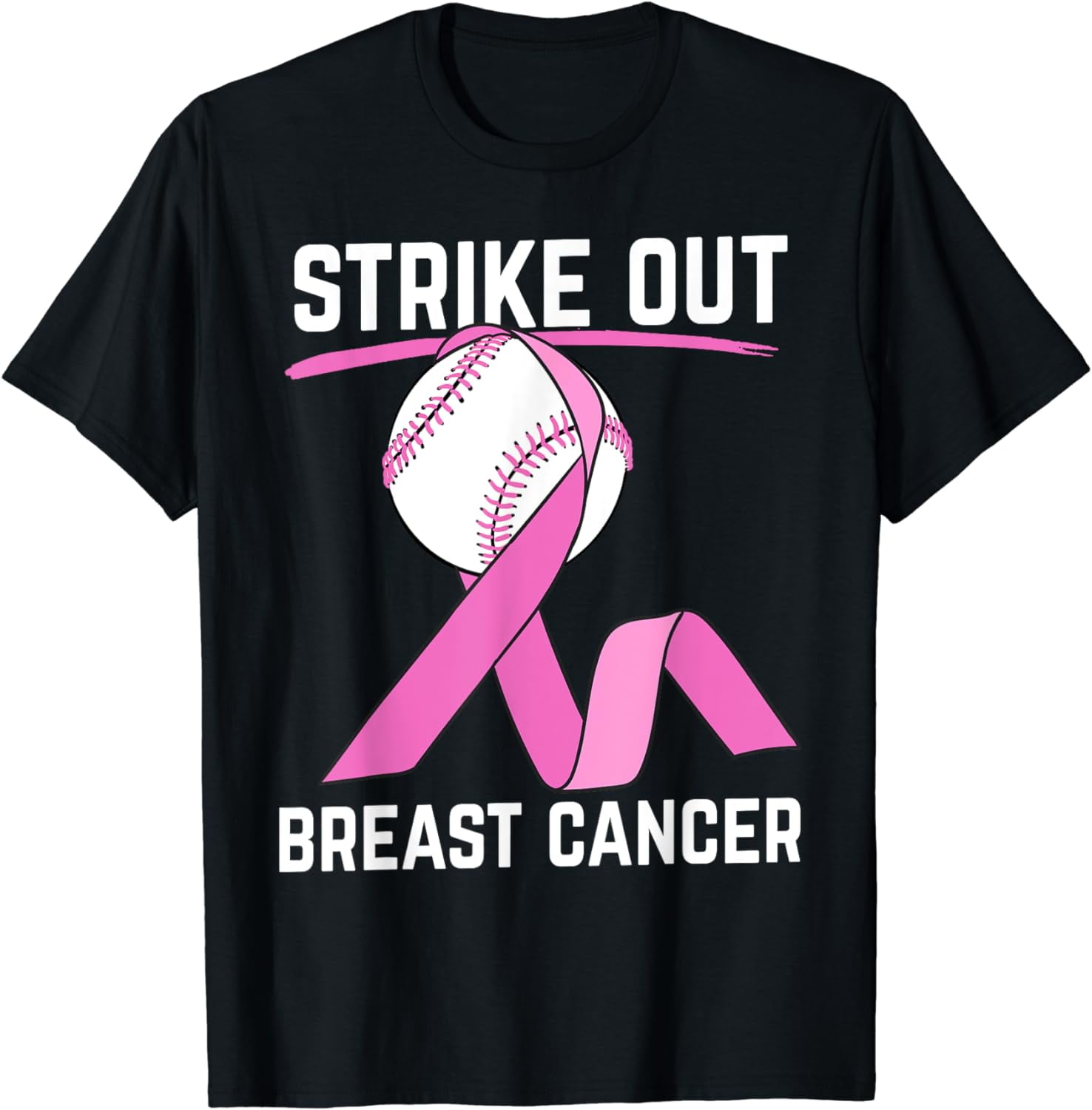 Strike Out Breast Cancer Shirt Disease Chemotherapy Gift - Walmart.com