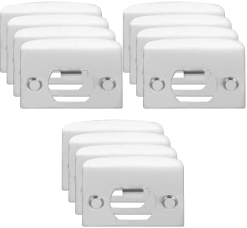 Strike Plates for Interior Doors, 12 Pack Door Strike Plate Full Lip ...