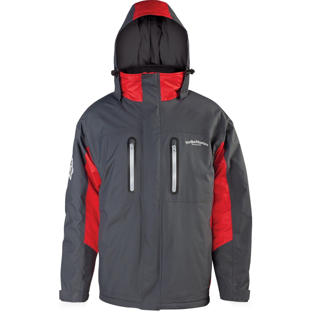 StrikeMaster Surface Fishing Jacket - Small - Charcoal/Red - Walmart.com