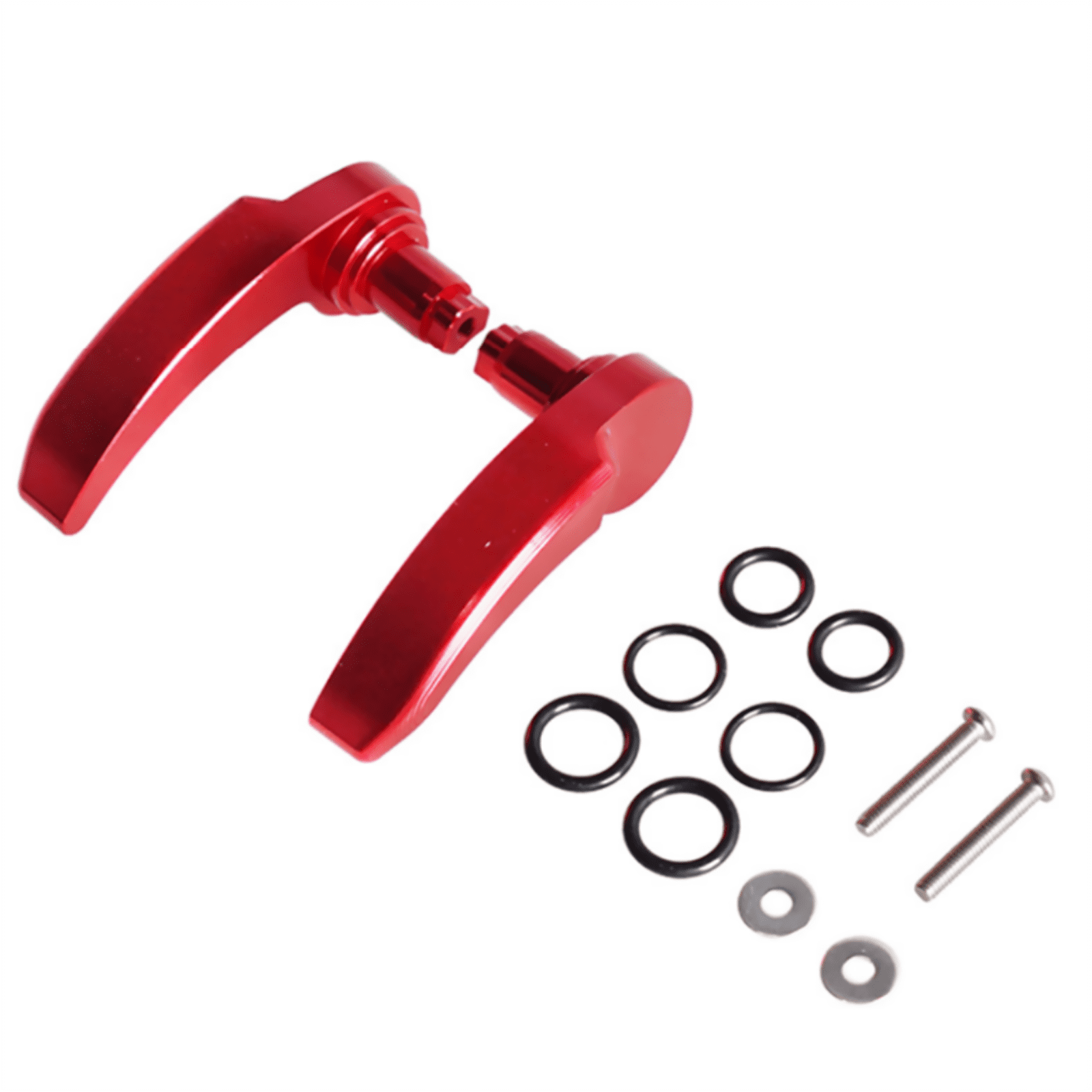 Striking Red Saddlebag Latch Lever Lid Lifters Stylish and Easy Bolt-On ...