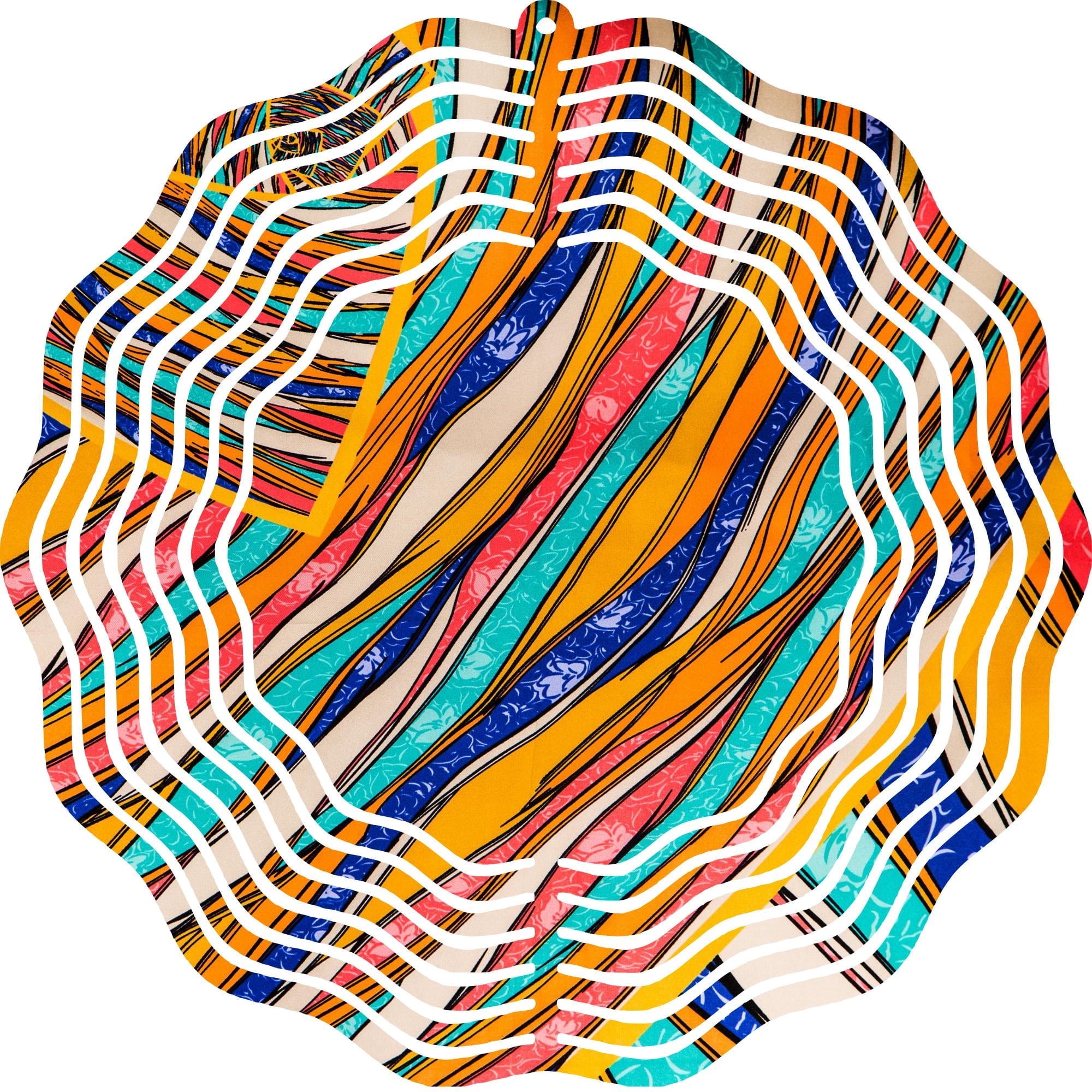 Versatility 10" Multicolor Metal Tribal Wind Spinner - Walmart.com