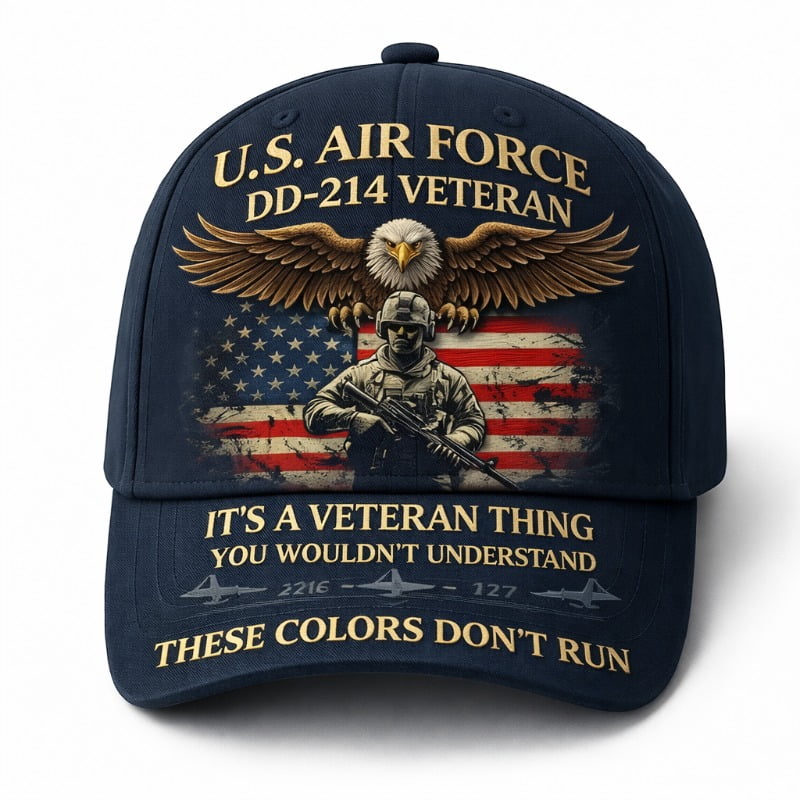Striking U.S. Air Force DD-214 Veteran Cap - A Significantly ...