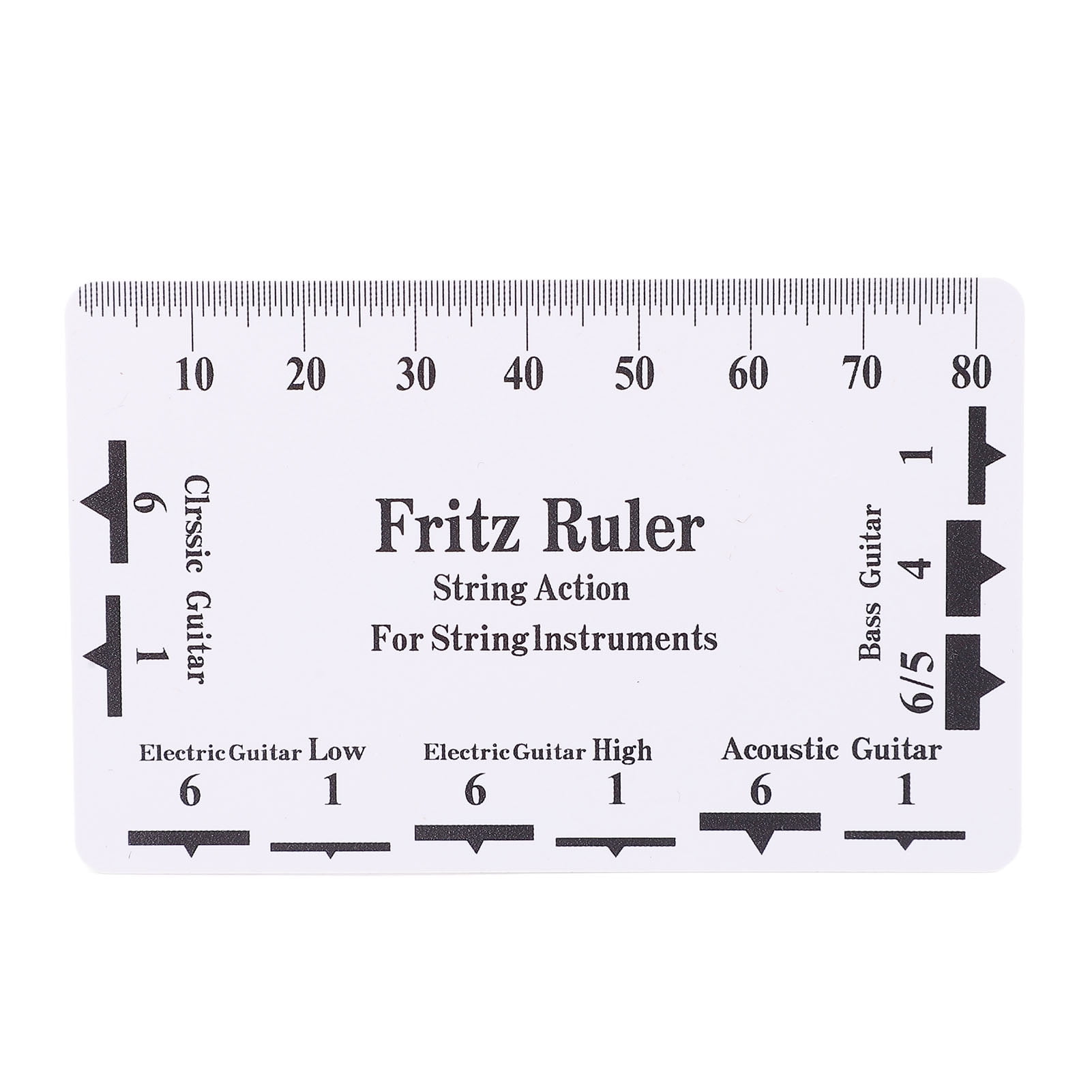 String Action Gauge Ruler Guitar Bass Plastic Luthier Height Measuring ...