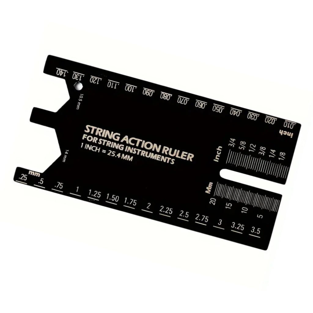 String Action Ruler Gauge Fret Leveling Guide Guitar String Measuring ...