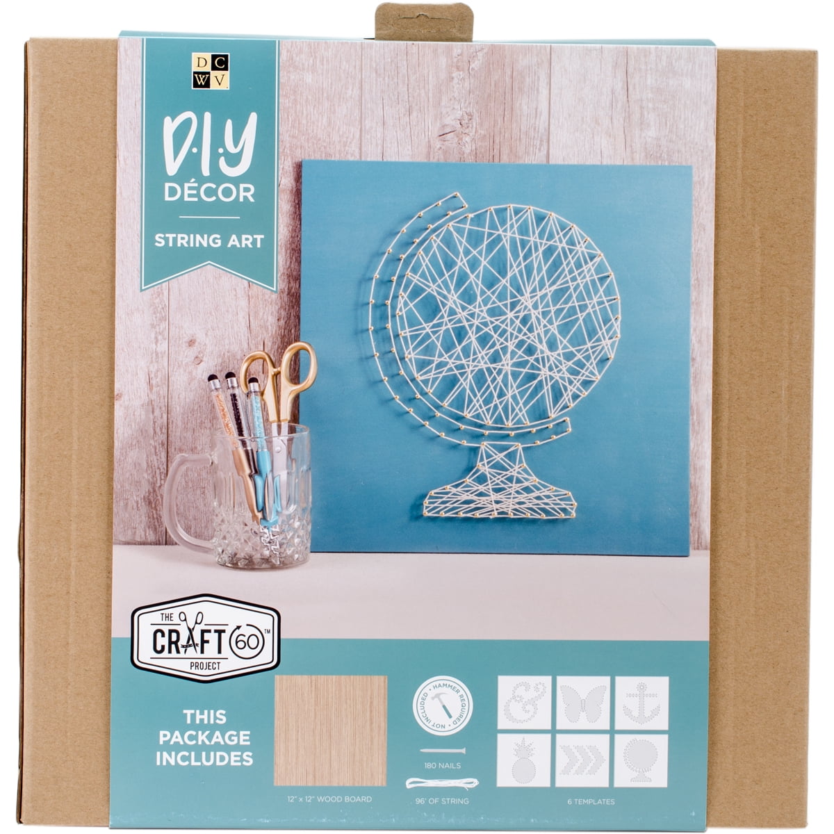 String Art Kit 12"X12"-Home Trendy Quotes - Walmart.com