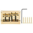 String Bridge 4 String Electric Bass Golden Zinc Alloy Fixed Type ... String Bridge 4 String Electric Bass Golden Zinc Alloy Fixed Type ...