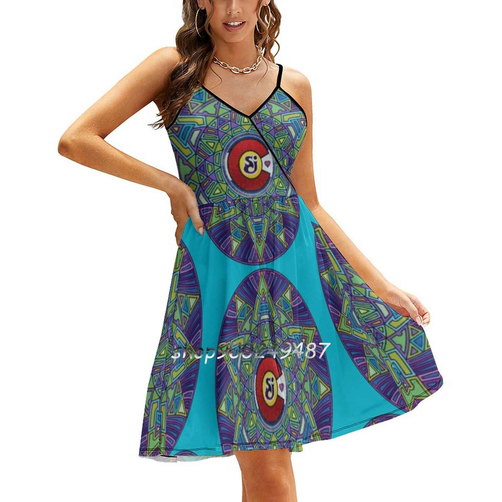 String Cheeseident Sacred Mandala Colorado Love Sweet Elegant Dress ...