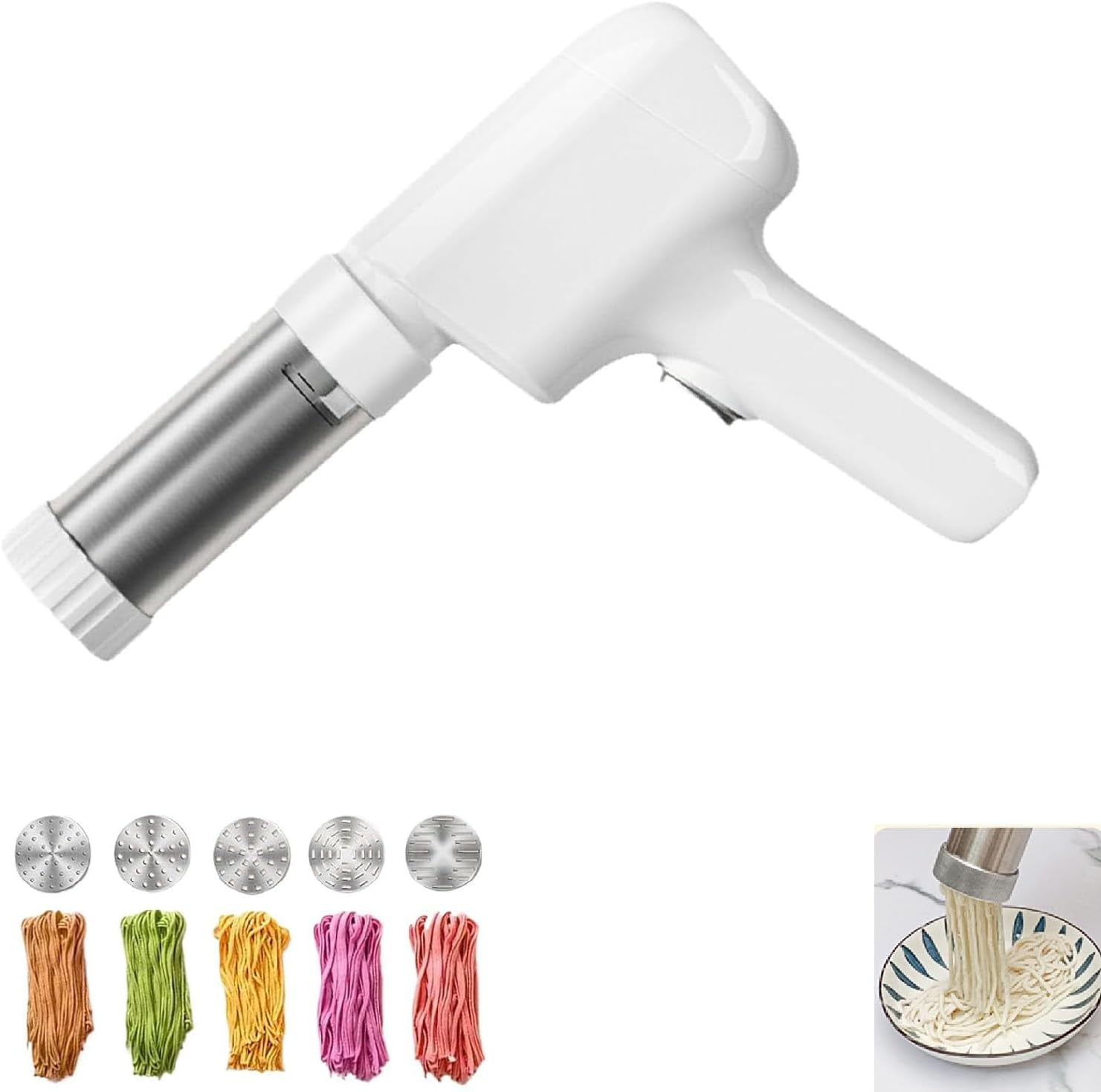 String Hopper Maker Electric | 5-in-1 Cordless Pasta & Noodle Maker ...