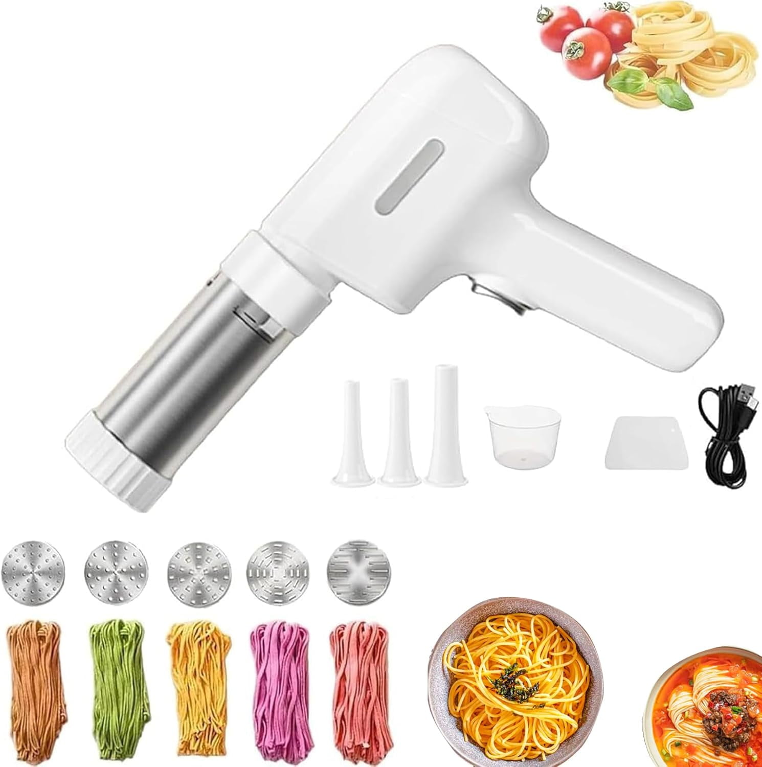 String Hopper Maker Electric, Household Noodle Machine Cord Less Pasta ...